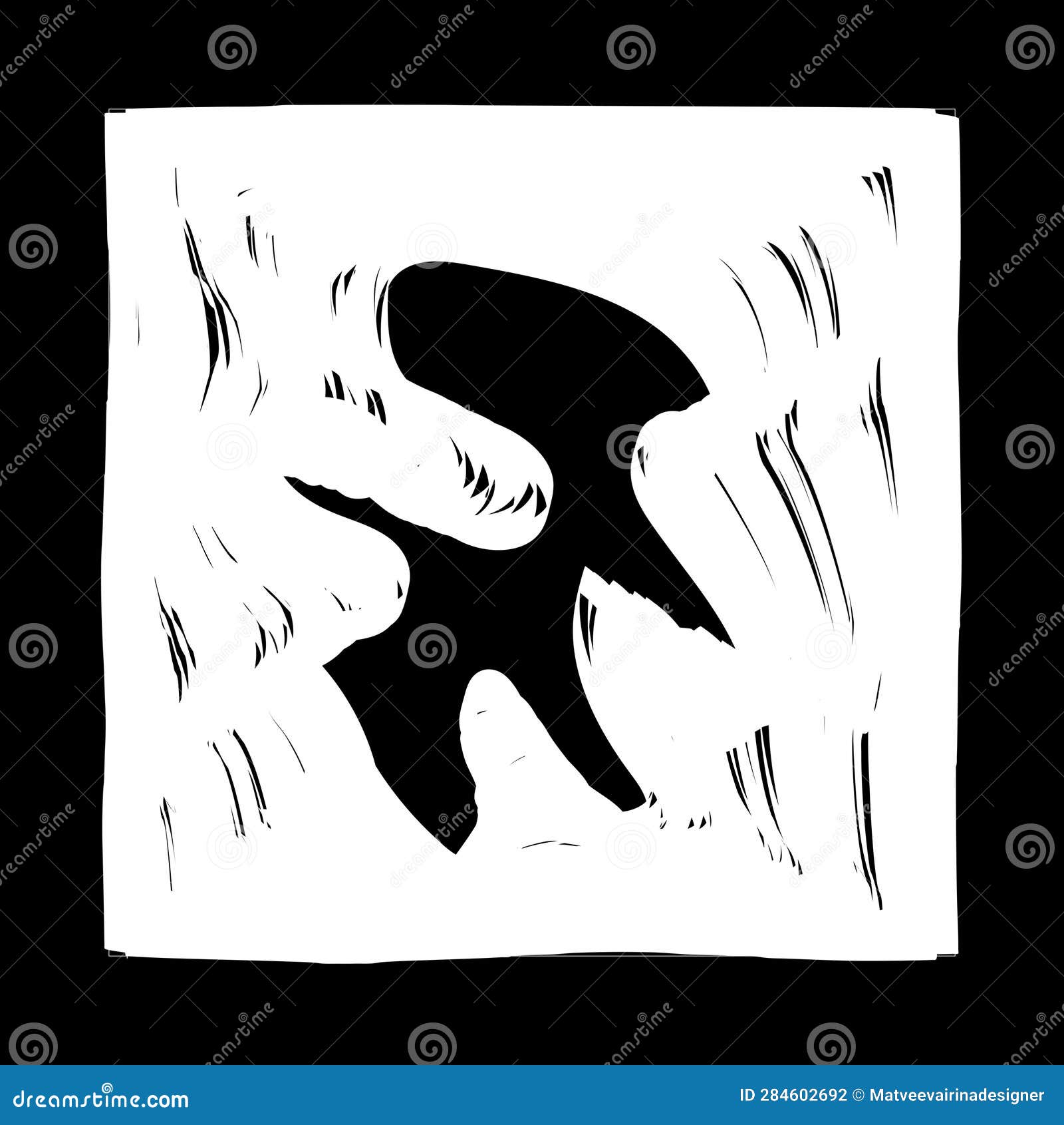 Chalk Figure Set On Black Schoolboard. Vector Chalk Hand Drawn Design ...