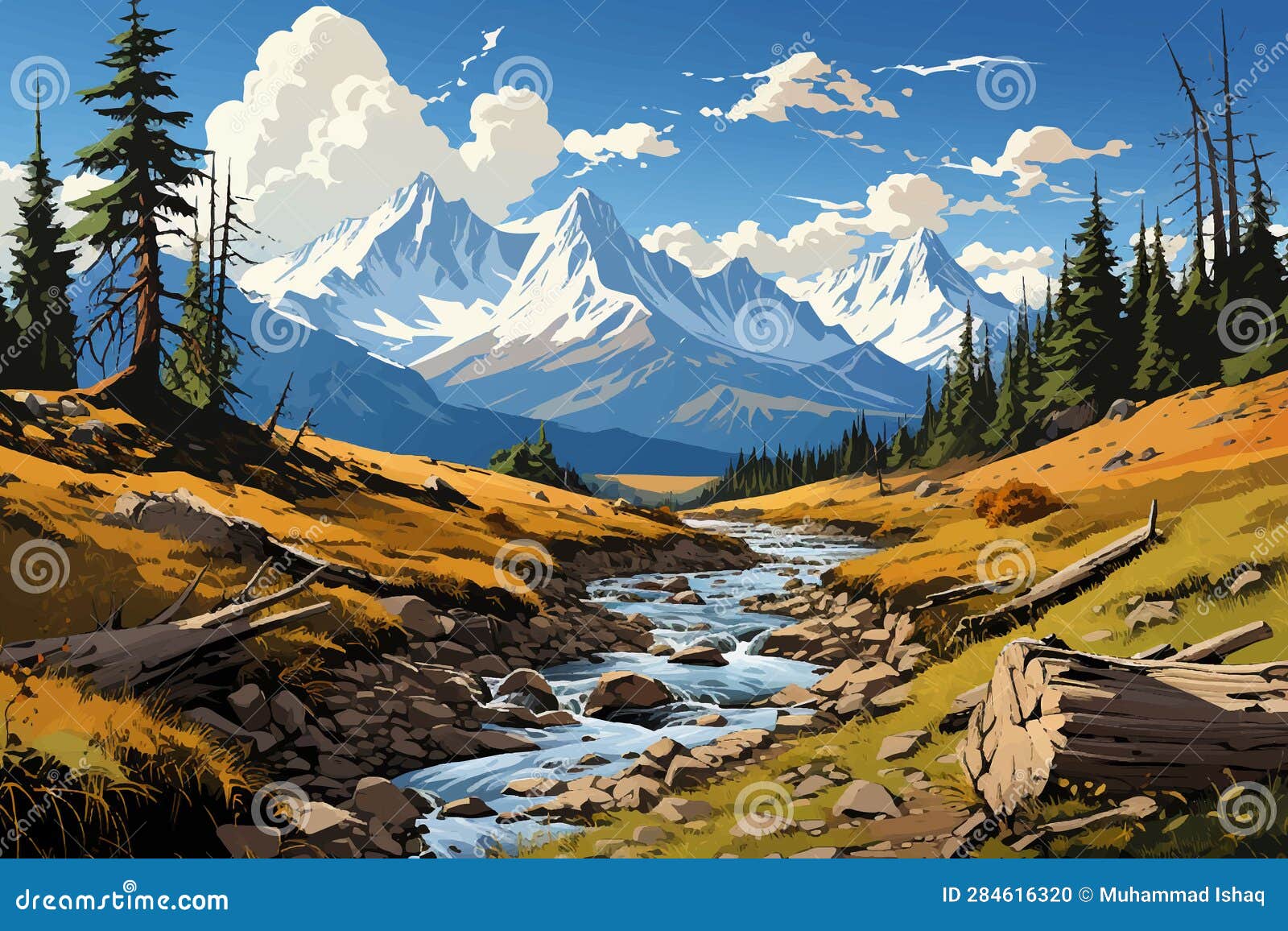 Untouched Wilderness, a Pristine Natural Landscape Devoid of Human ...