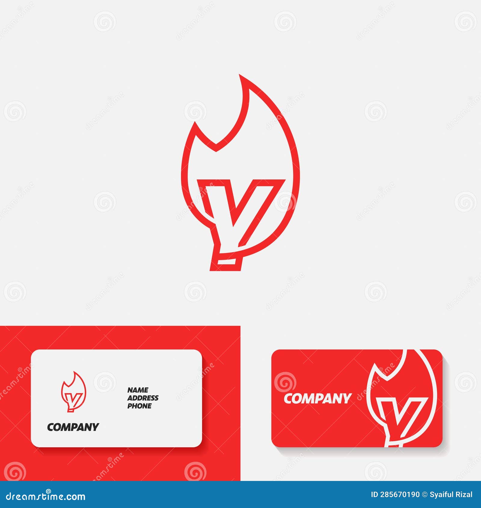 Fire Alphabet Logo Y stock illustration. Illustration of organ - 285670190