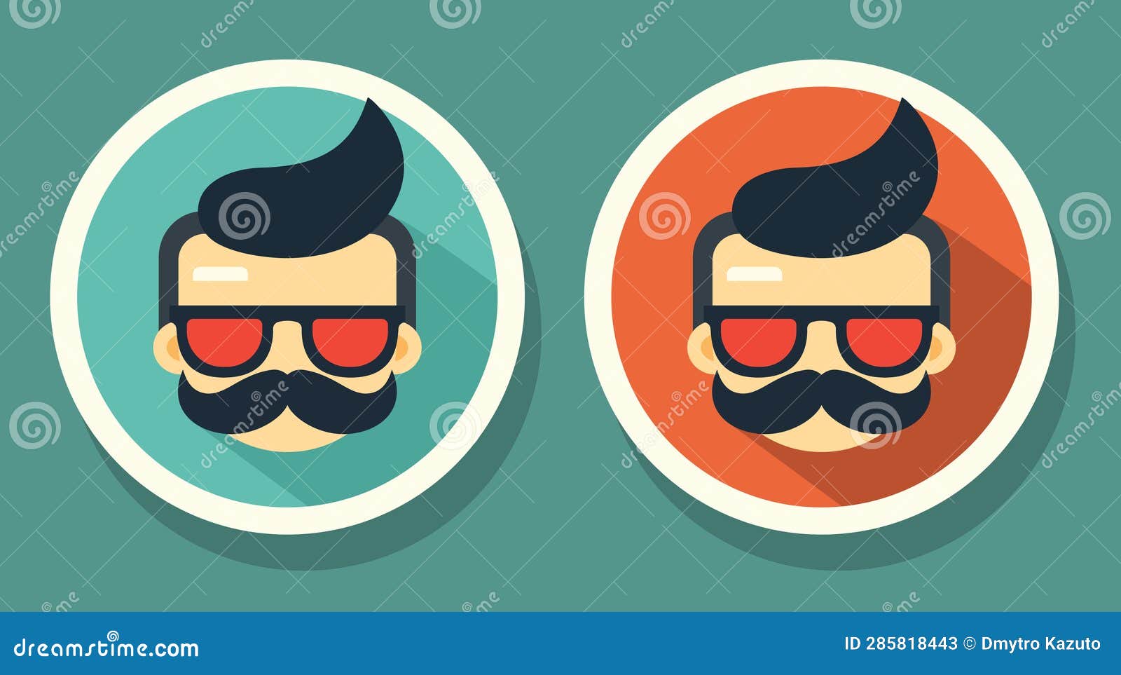 User Icon. Avatar Set. Vector Set of Colored Userpics Stock Vector ...