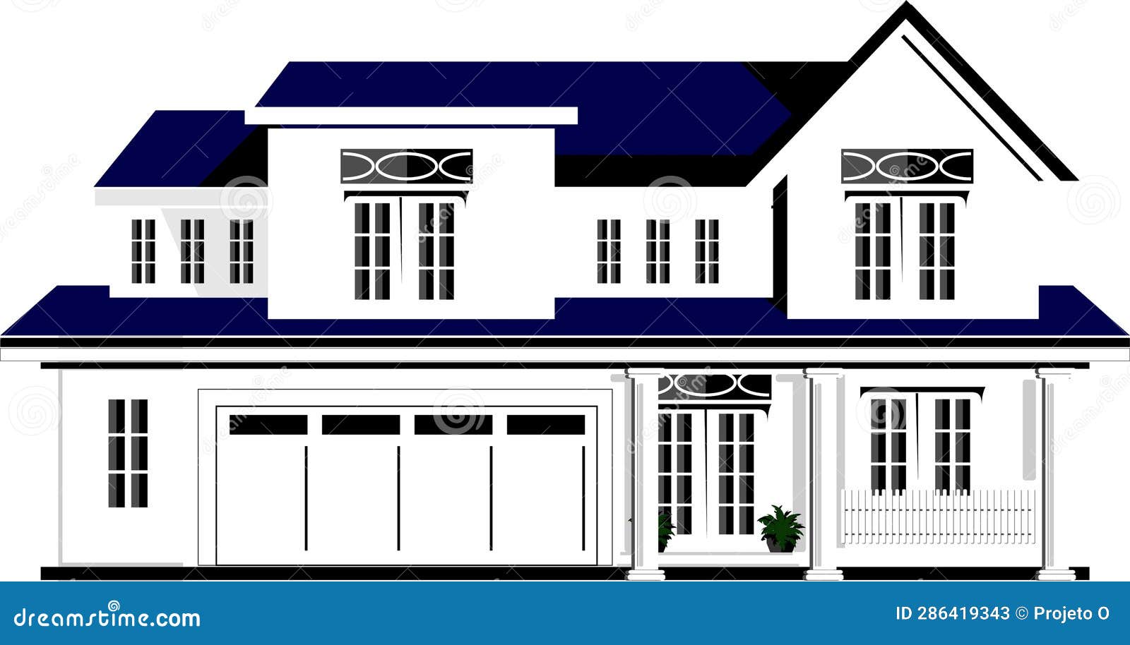 A house flat style stock vector. Illustration of text - 286419343