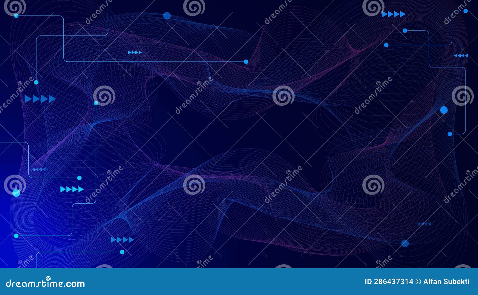 Cyber of Big Data Visualization Technology Concept. Stock Vector - Illustration of concept, data ...