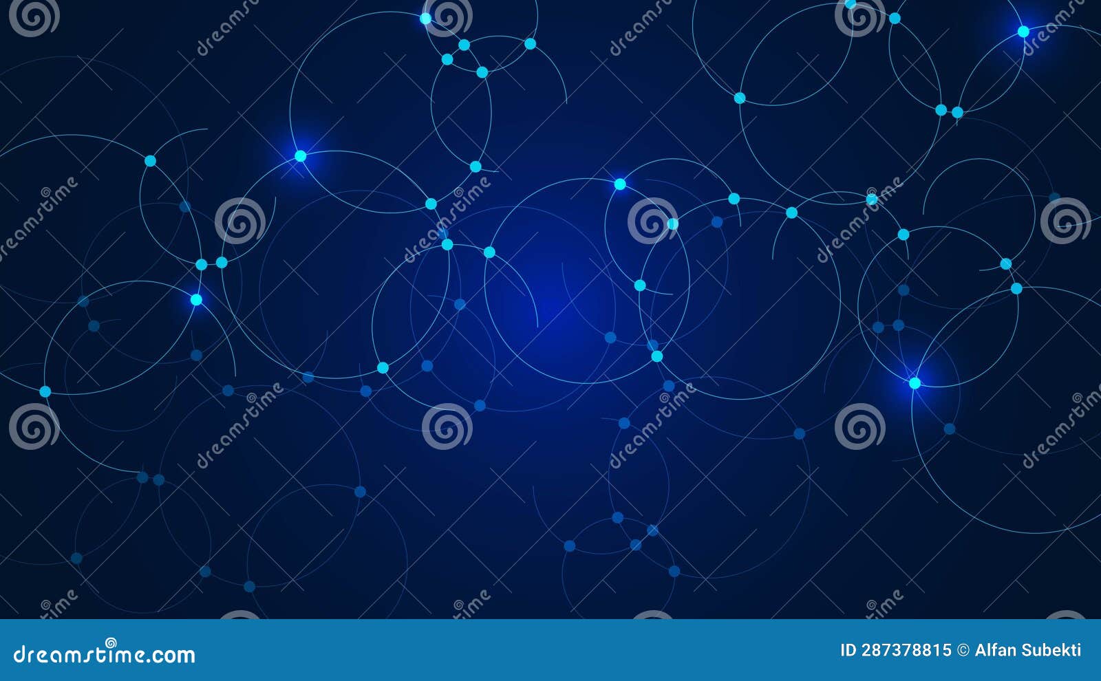 Abstract Geometric Plexus Circle with Glowing Particle. Stock Vector ...