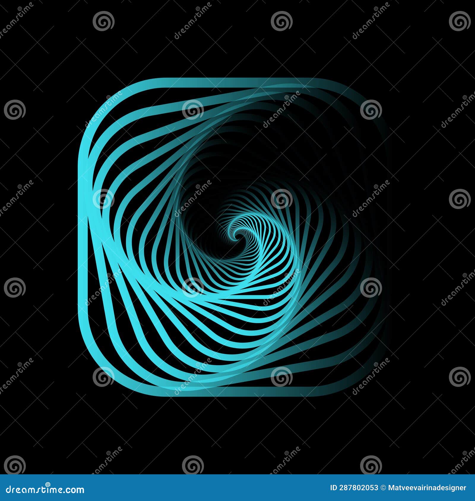 Beautiful Ornate Square with Turquoise Gradient for Your Logos and ...