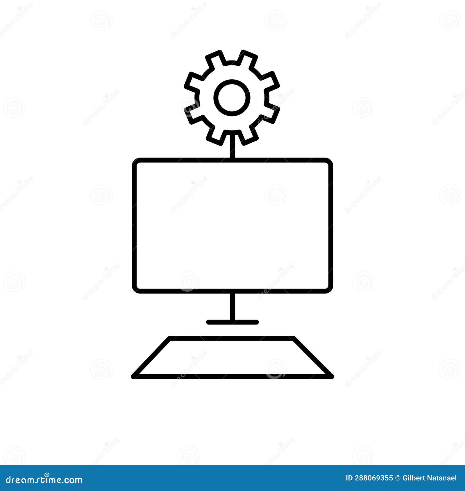 Computer Management Icons, Vector Eps 10 with a Simple and Minimalist ...