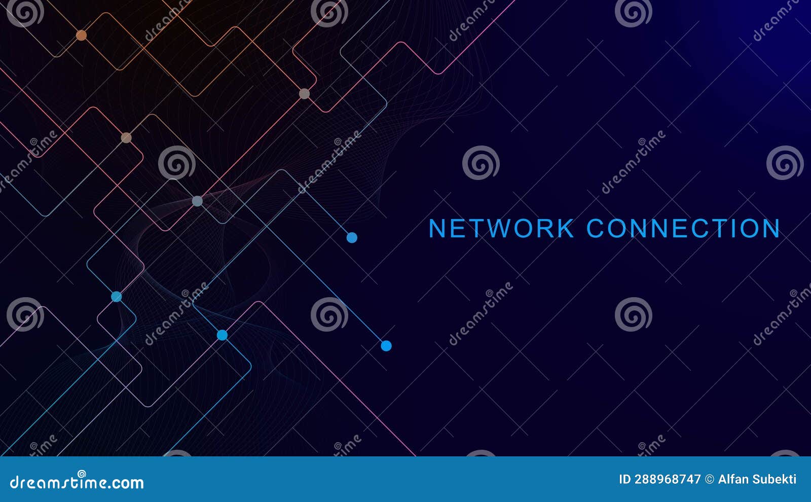 Network Connection Concept. Abstract Geometric with Connecting Dots ...