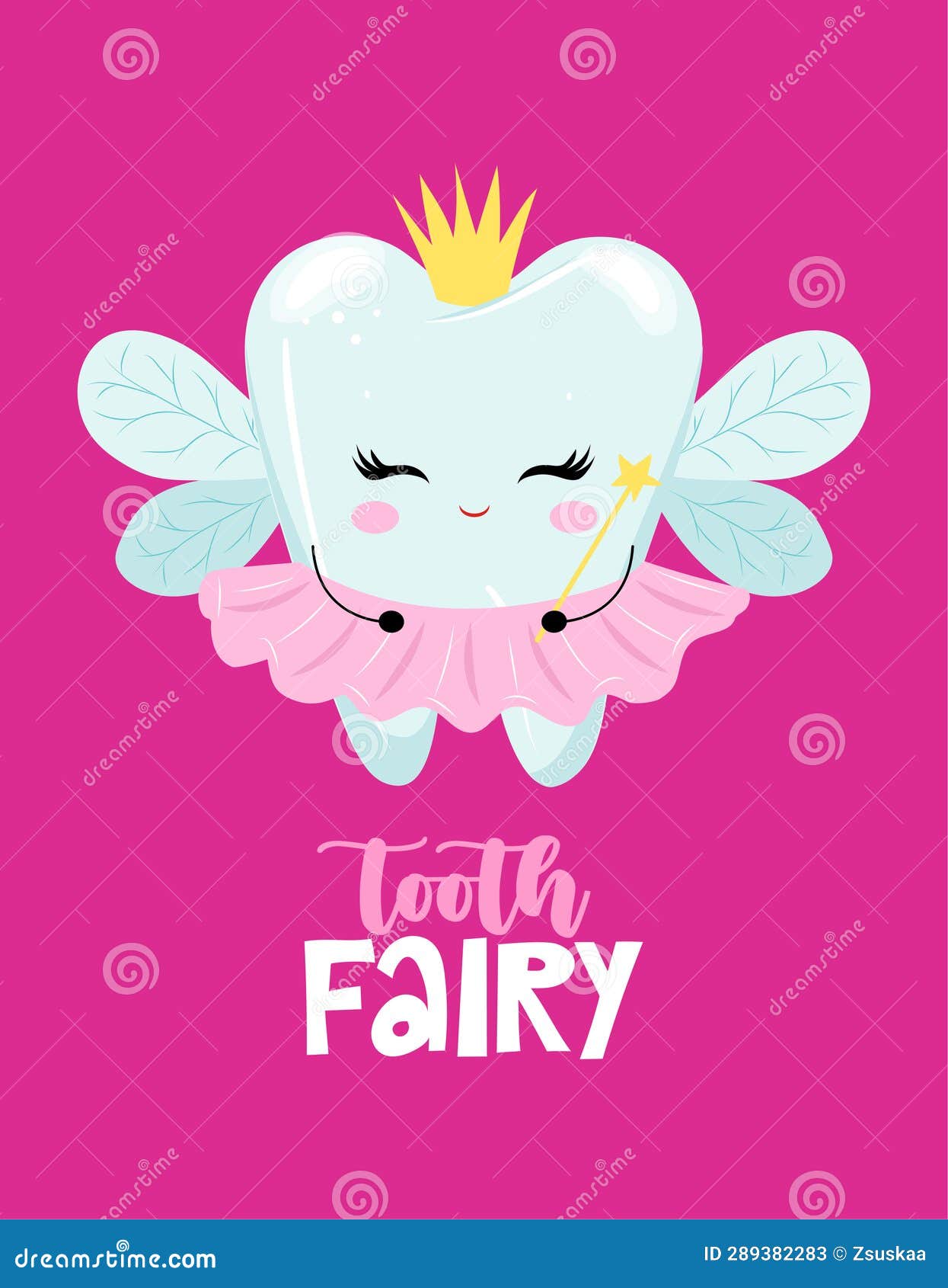 Tooth Fairy - Tooth Fairy Princess Character Design in Kawaii Style ...