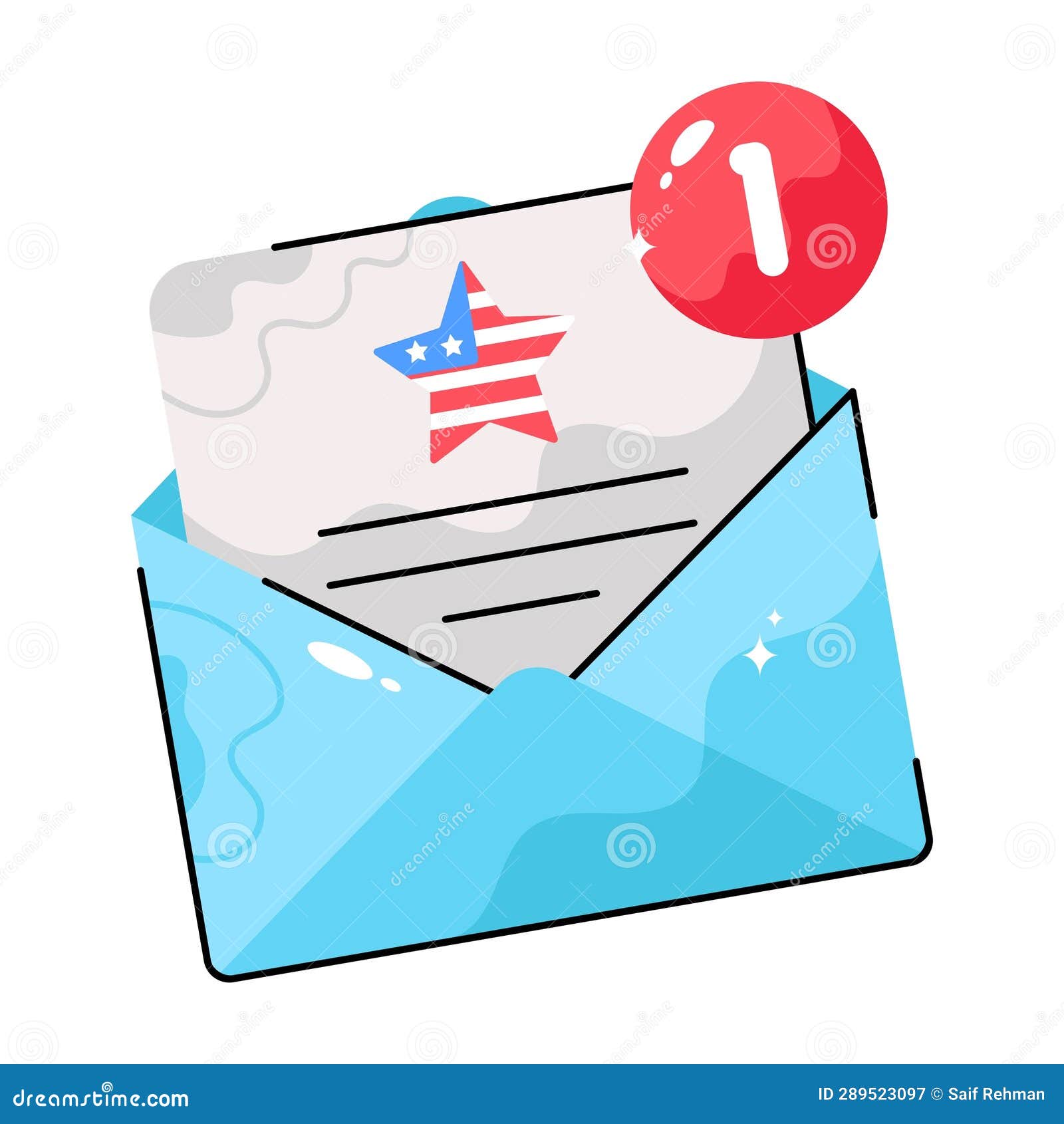 Message Doodle Vector Colorful Icon. EPS 10 File Stock Vector ...