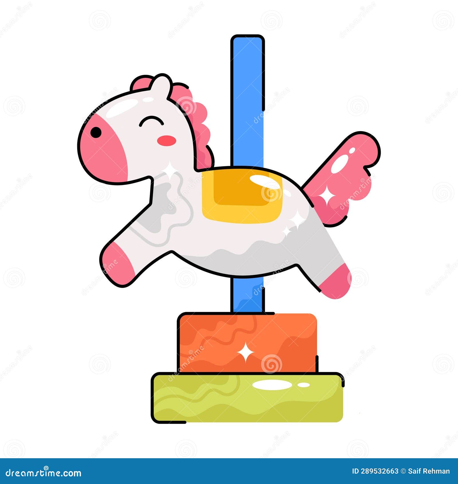 Merry Ground Doodle Vector Colorful Sticker. EPS 10 File Stock ...