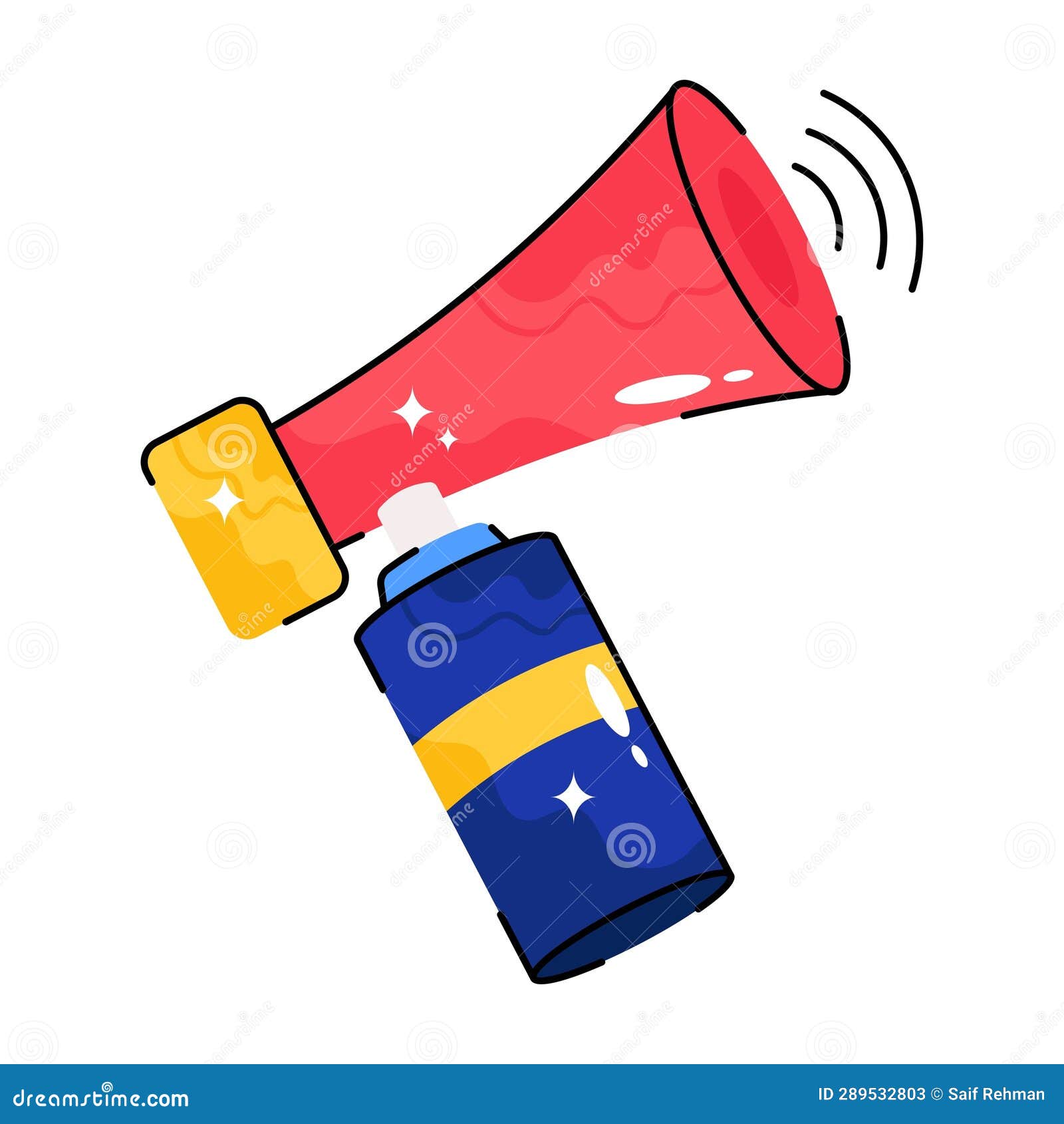 Announcement Doodle Vector Colorful Sticker. EPS 10 File Stock Vector ...