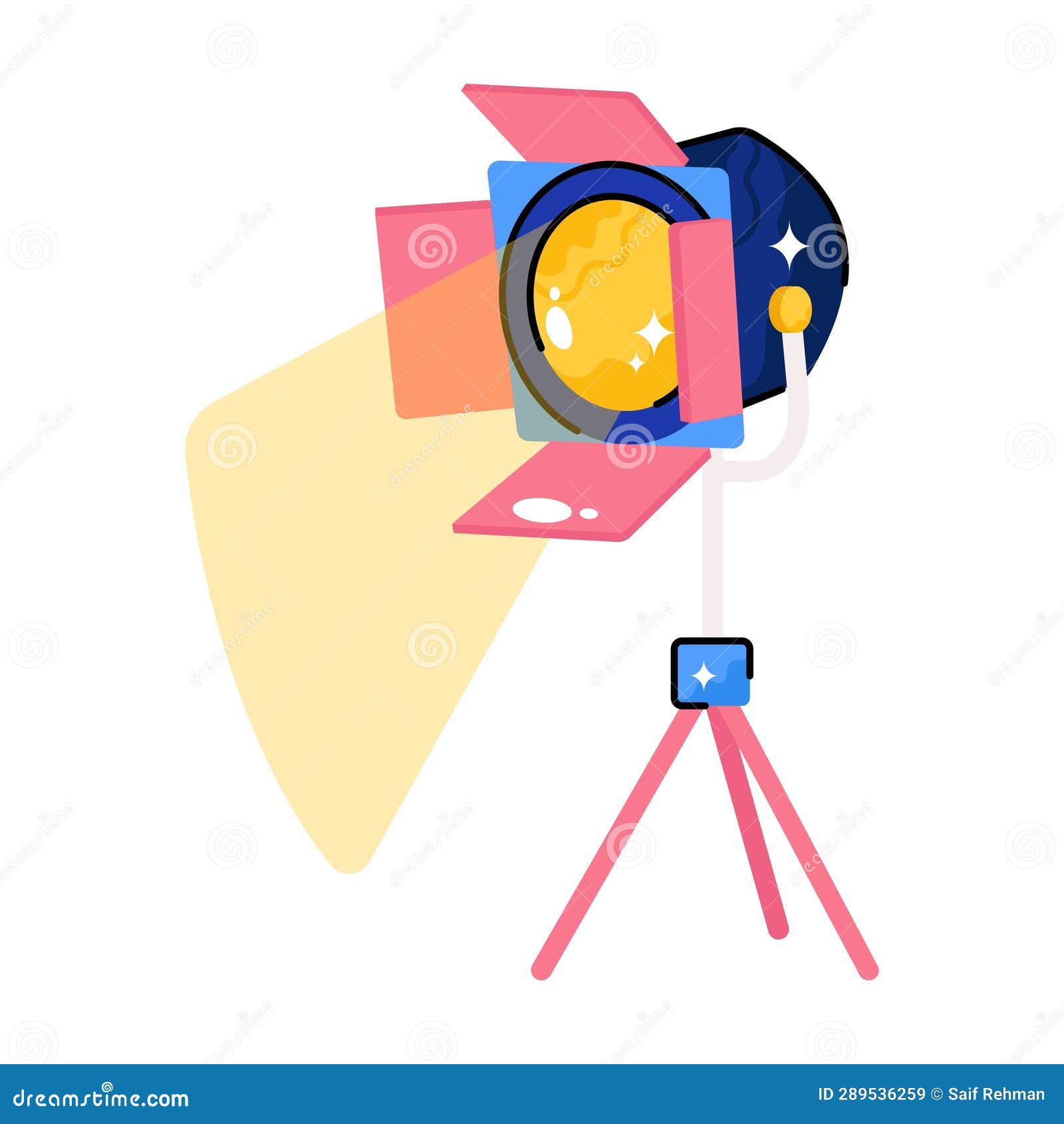 Stand Light Doodle Vector Colorful Sticker. EPS 10 File Stock Vector ...