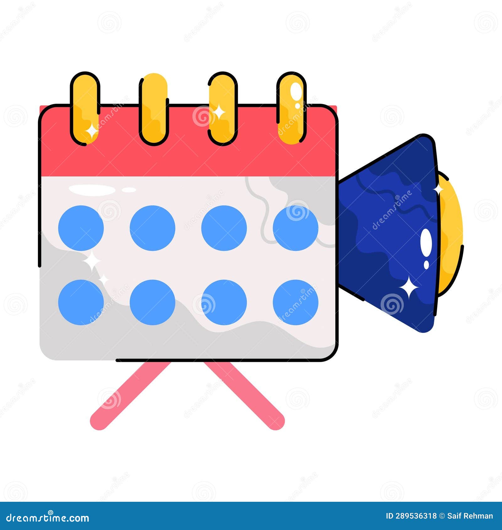 Movie Date Doodle Vector Colorful Sticker. EPS 10 File Stock Vector ...