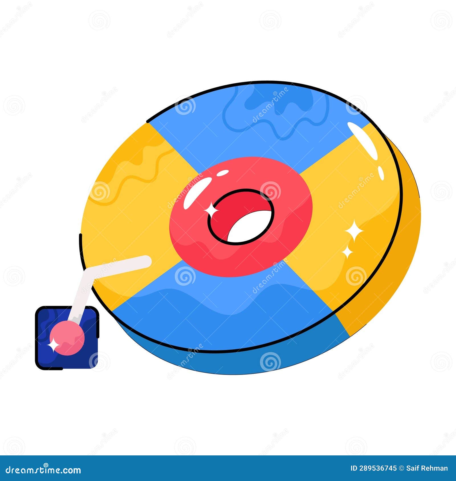 Bell Doodle Vector Colorful Sticker. EPS 10 File Stock Illustration ...