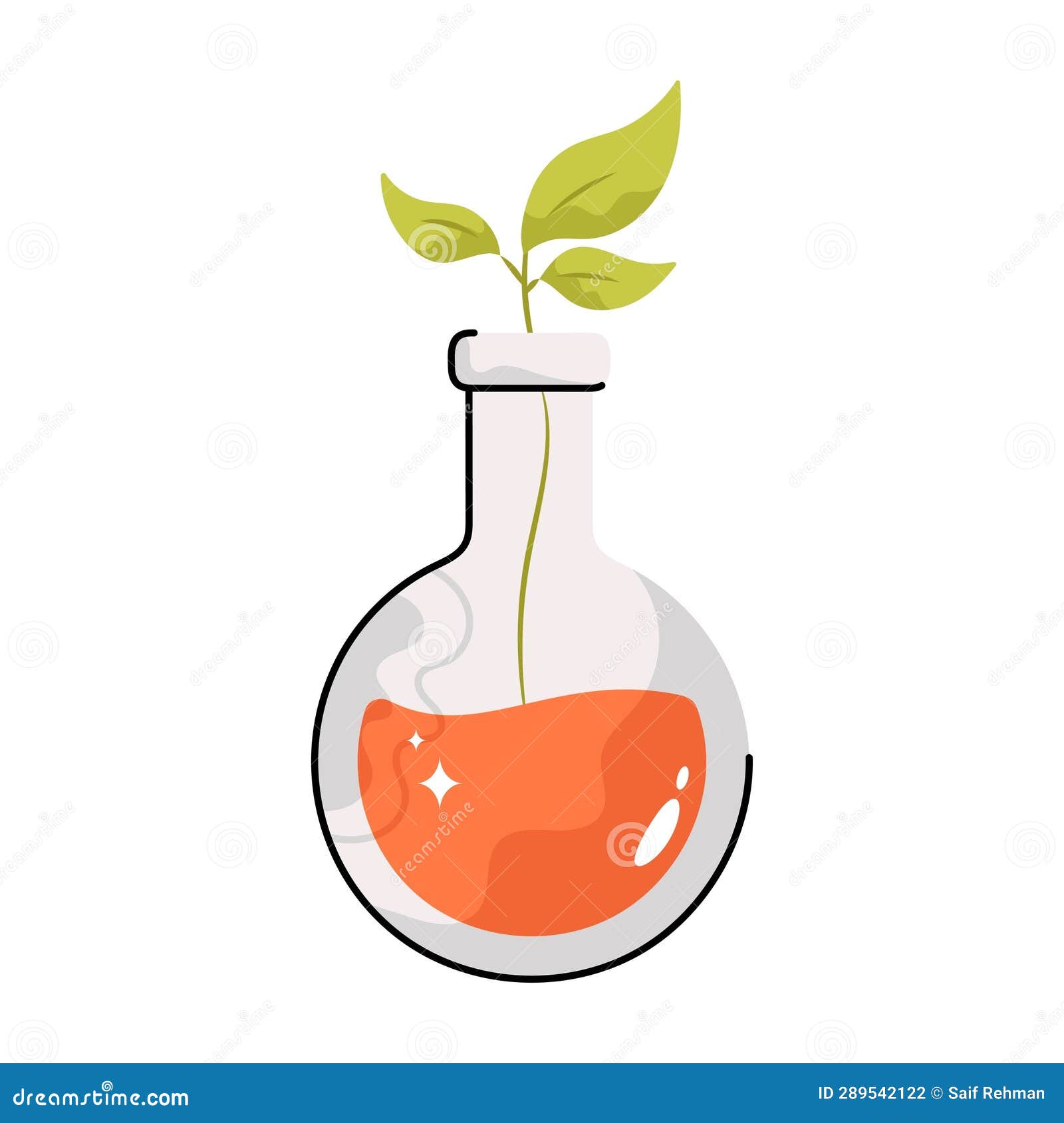Ecology Flask Doodle Vector Colorful Sticker. EPS 10 File Stock ...