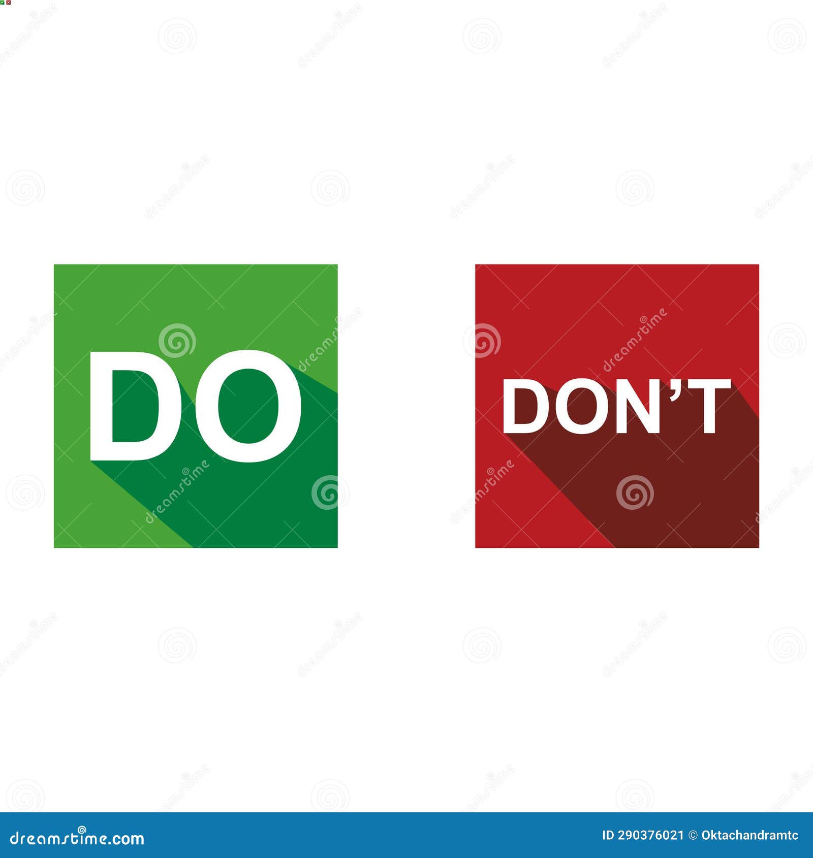 Do and Don T Vector Illustration Button Choice. Suitable for Elements ...