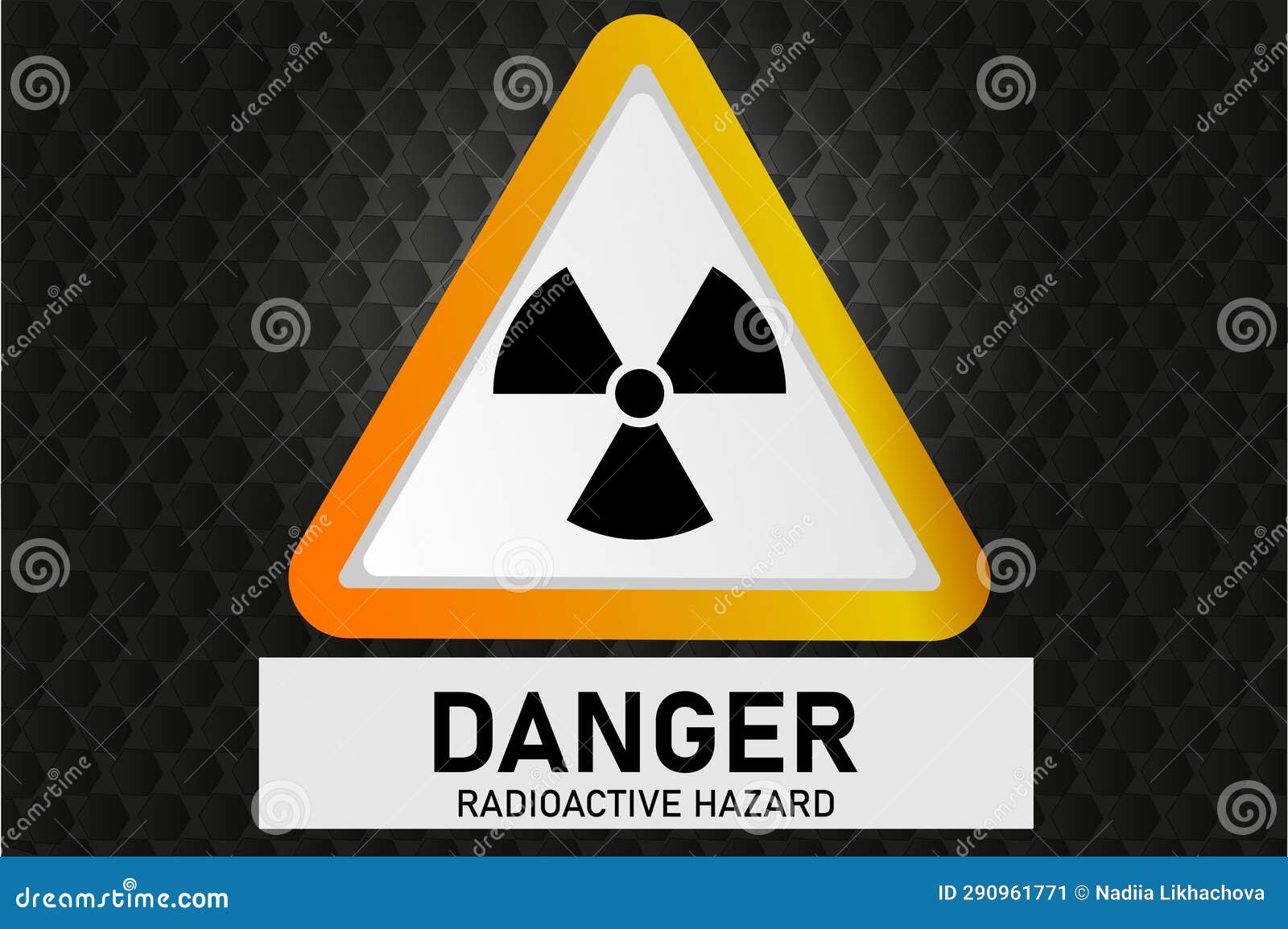 Radiation Icon Vector.Radioactive Sign Hazard Warning Symbol. Stock ...