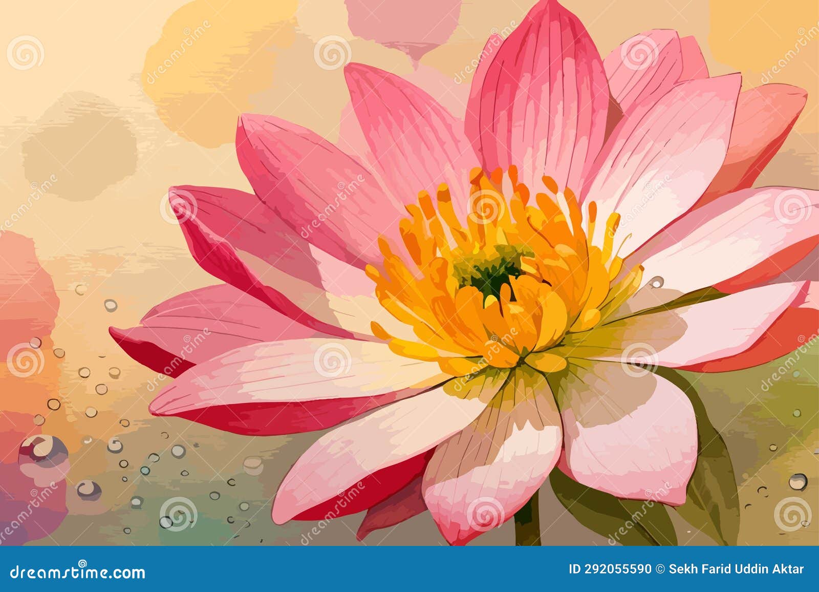 Alamanda Flower Watercolor Illustration Made with Ai Stock Vector ...