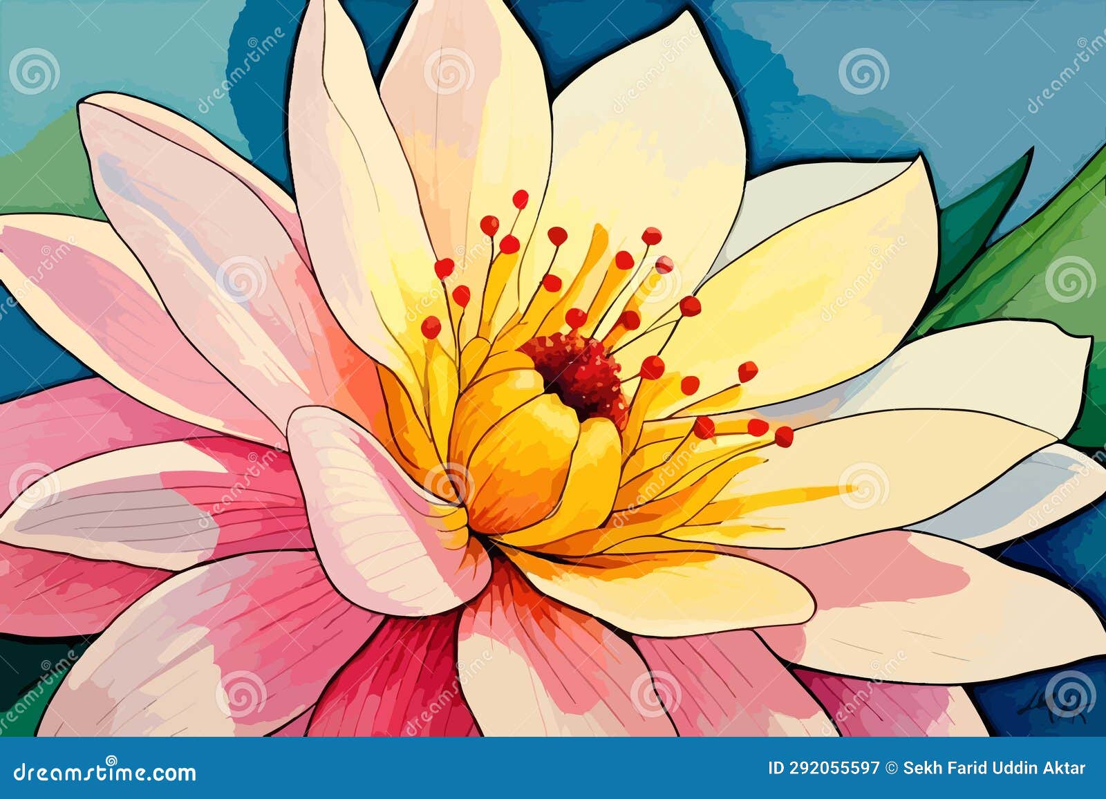 Alamanda Flower Watercolor Illustration Made with Ai Stock Vector ...