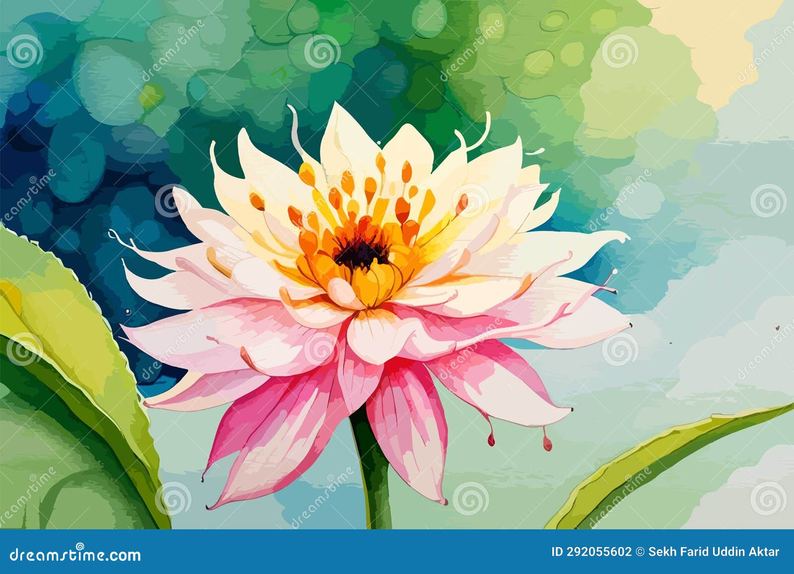 Alamanda Flower Watercolor Illustration Made with Ai Stock Illustration ...