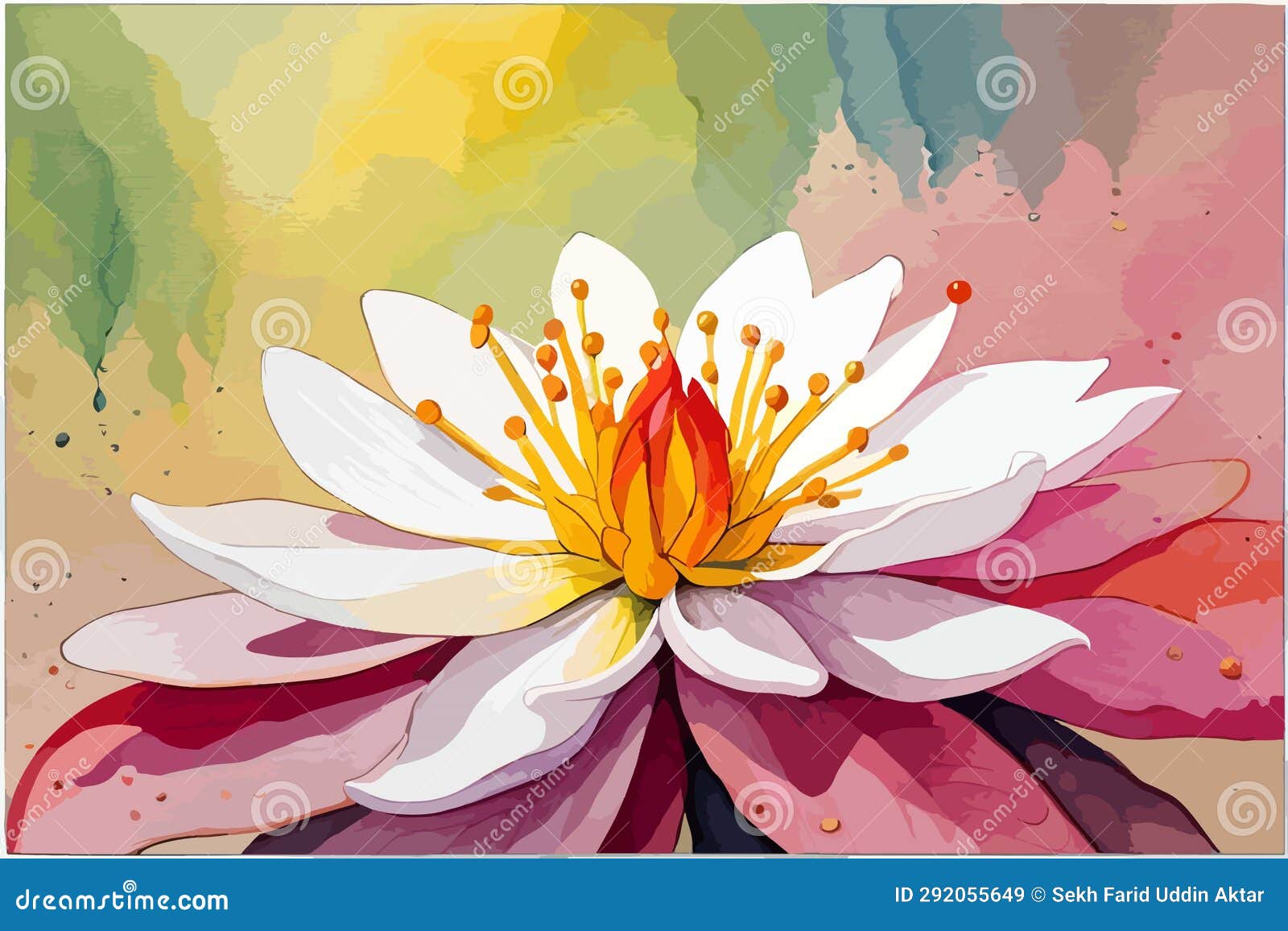 Alamanda Flower Watercolor Illustration Made with Ai Stock Illustration ...