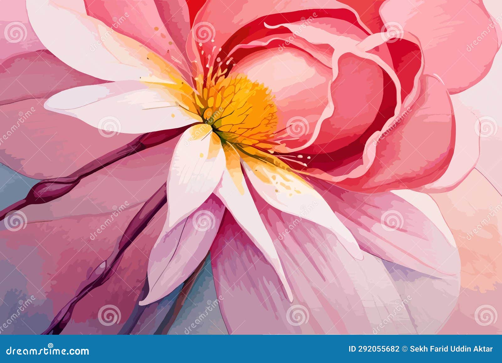 Alamanda Flower Watercolor Illustration Made with Ai Stock Illustration ...