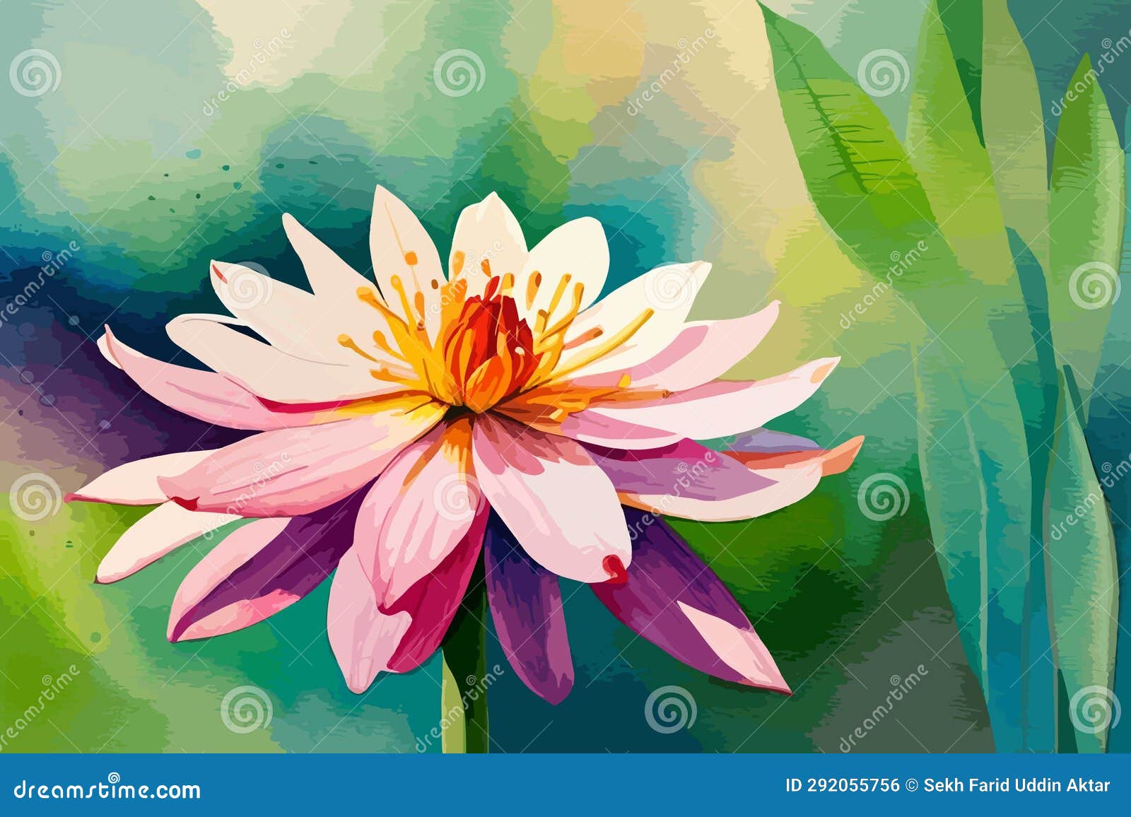 Alamanda Flower Watercolor Illustration Made with Ai Stock Vector ...