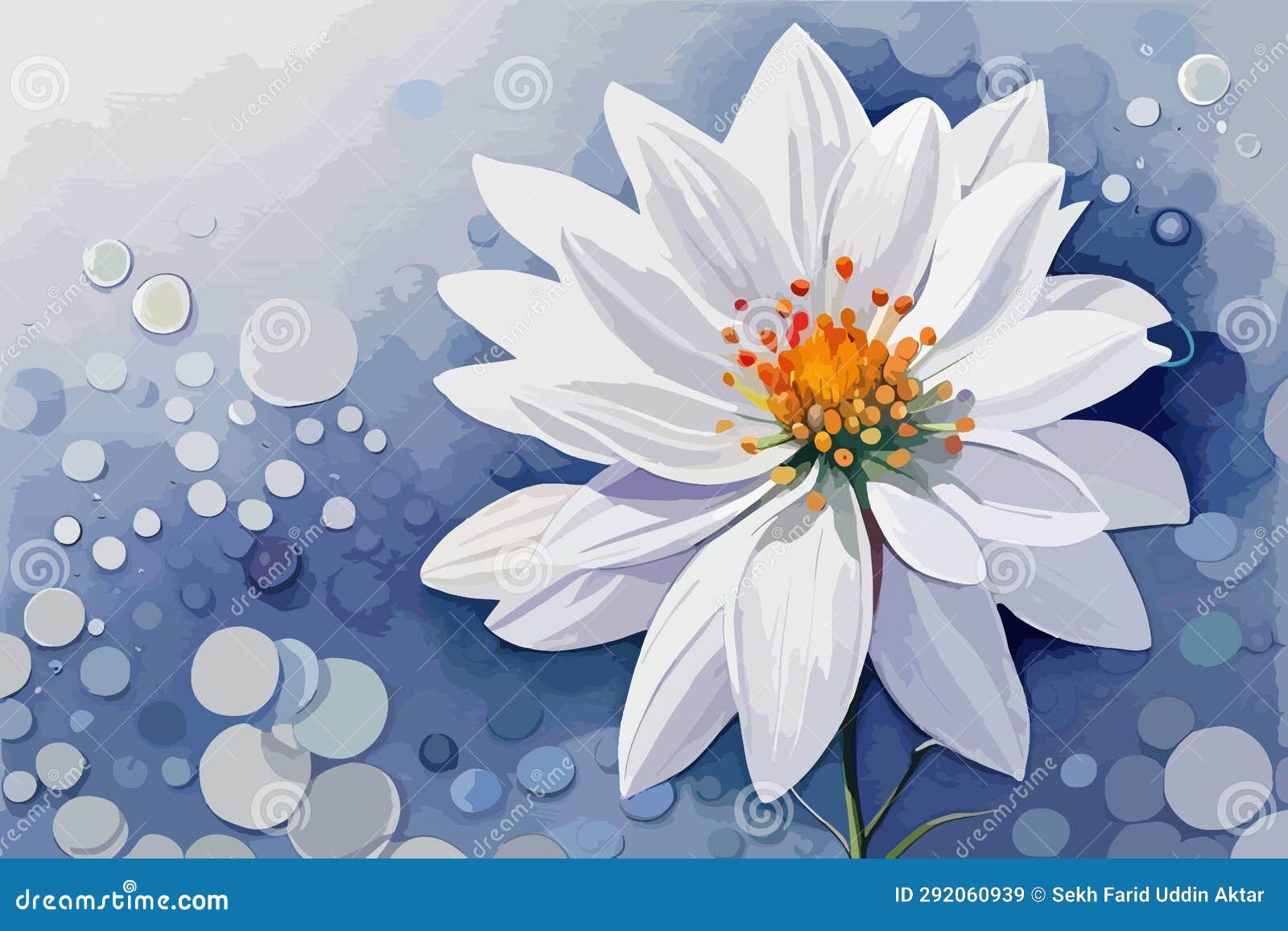 Ashoka Flower Watercolor Illustration Made with Ai Stock Illustration ...