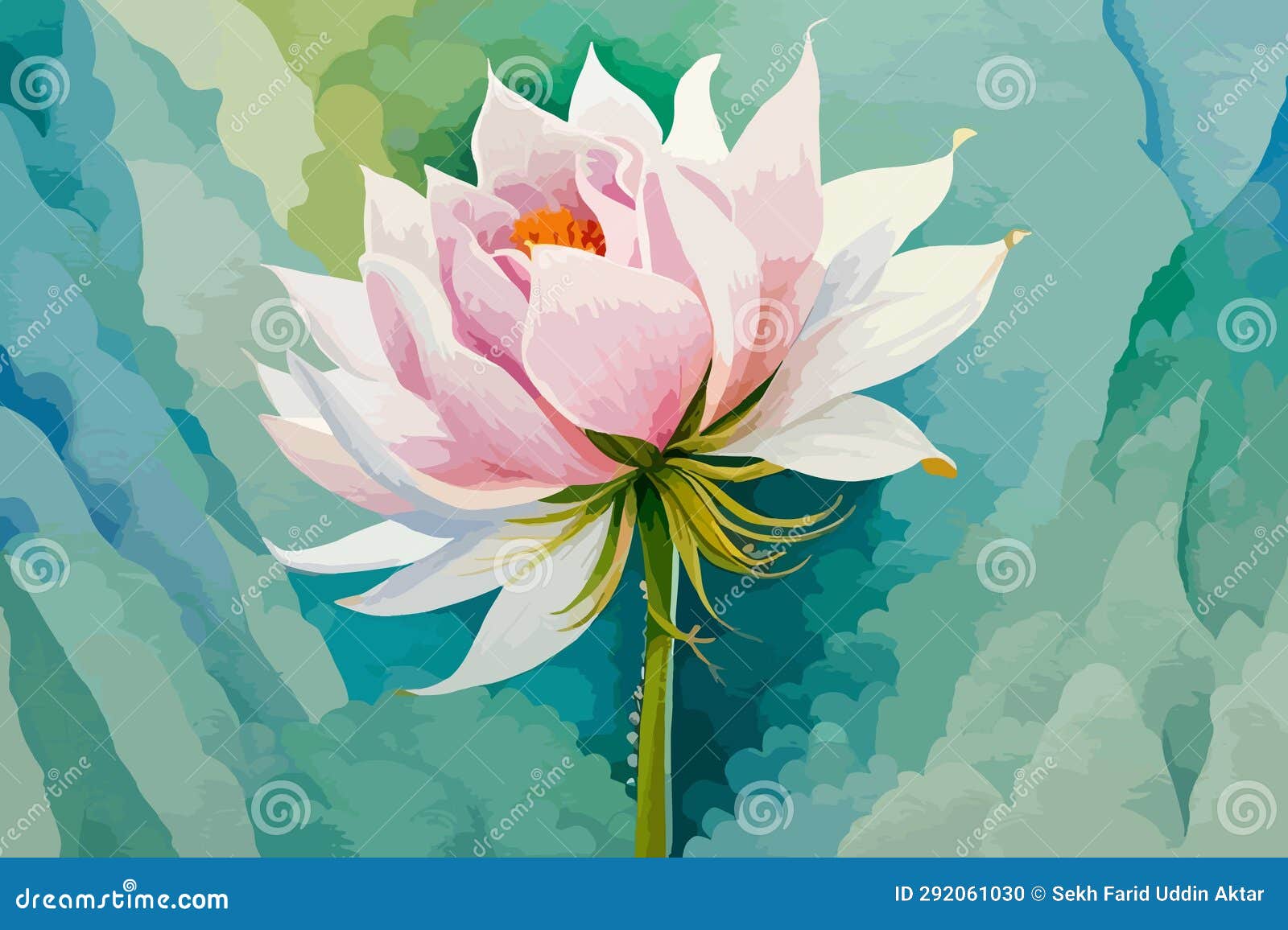 Ashoka Flower Watercolor Illustration Made with Ai Stock Illustration ...