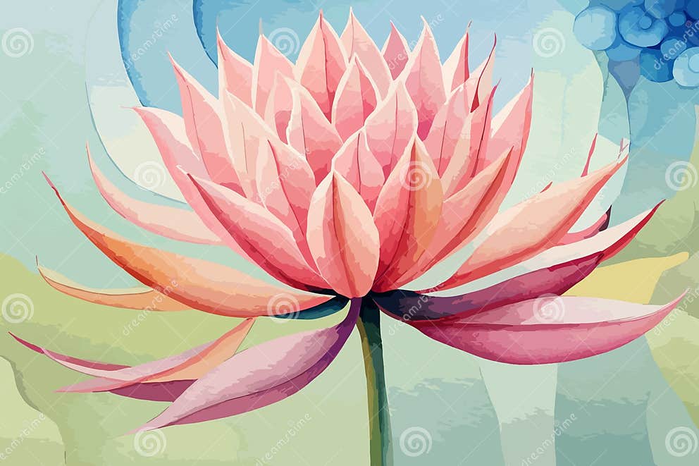 Ashoka Flower Watercolor Illustration Made with Ai Stock Vector ...
