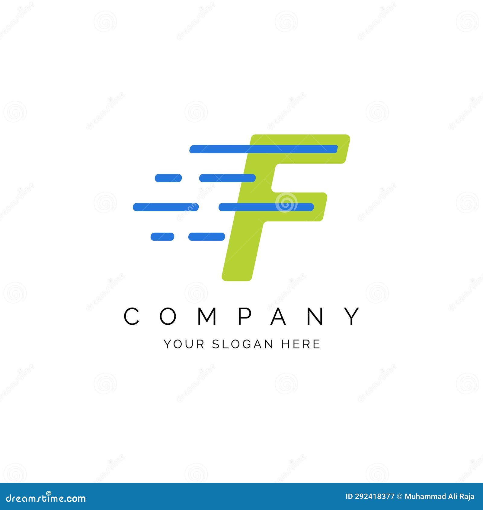 F Letter Logo Template Illustration Design. Vector Alphabet F Speed ...