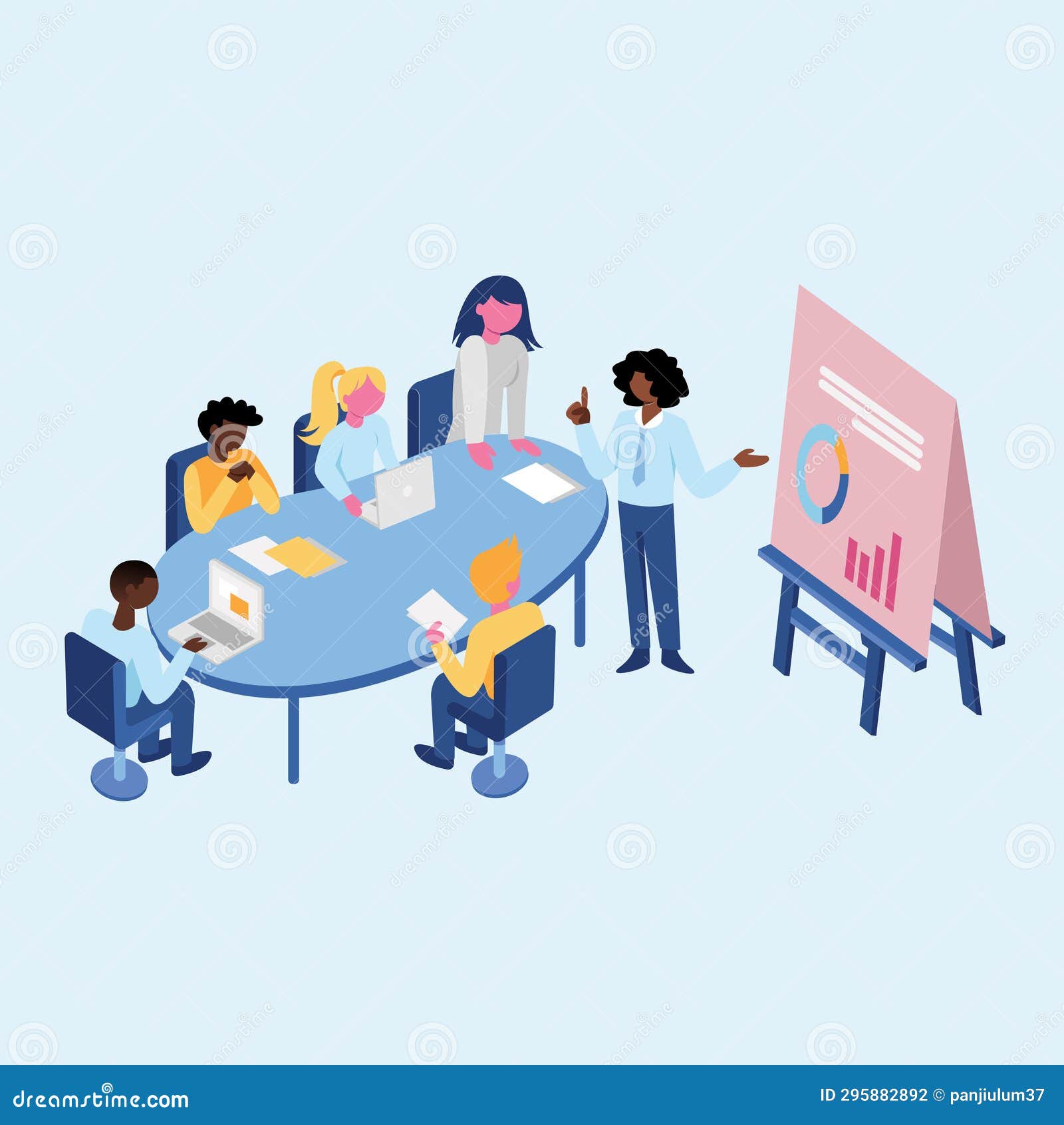 Pathways To Prosperity Successful Meeting Artwork Stock Vector ...