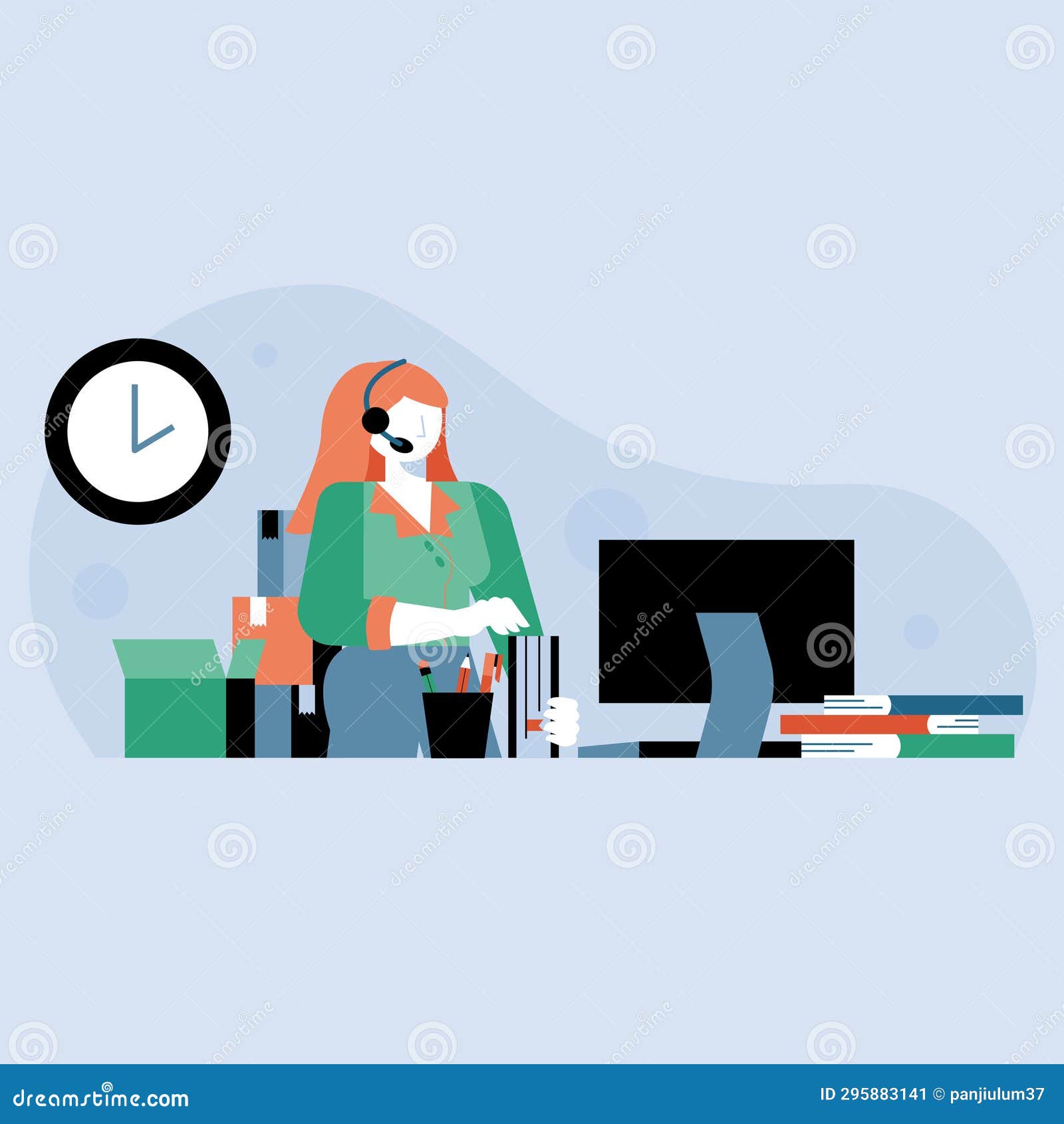 The Art of Customer Service -Visualizing Support Stock Illustration ...