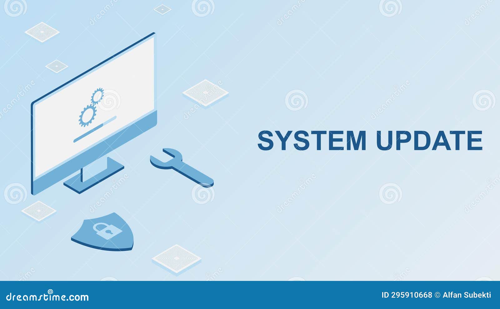 Computer Updating Vector Illustration, Flat Cartoon Pc With Synchronize ...