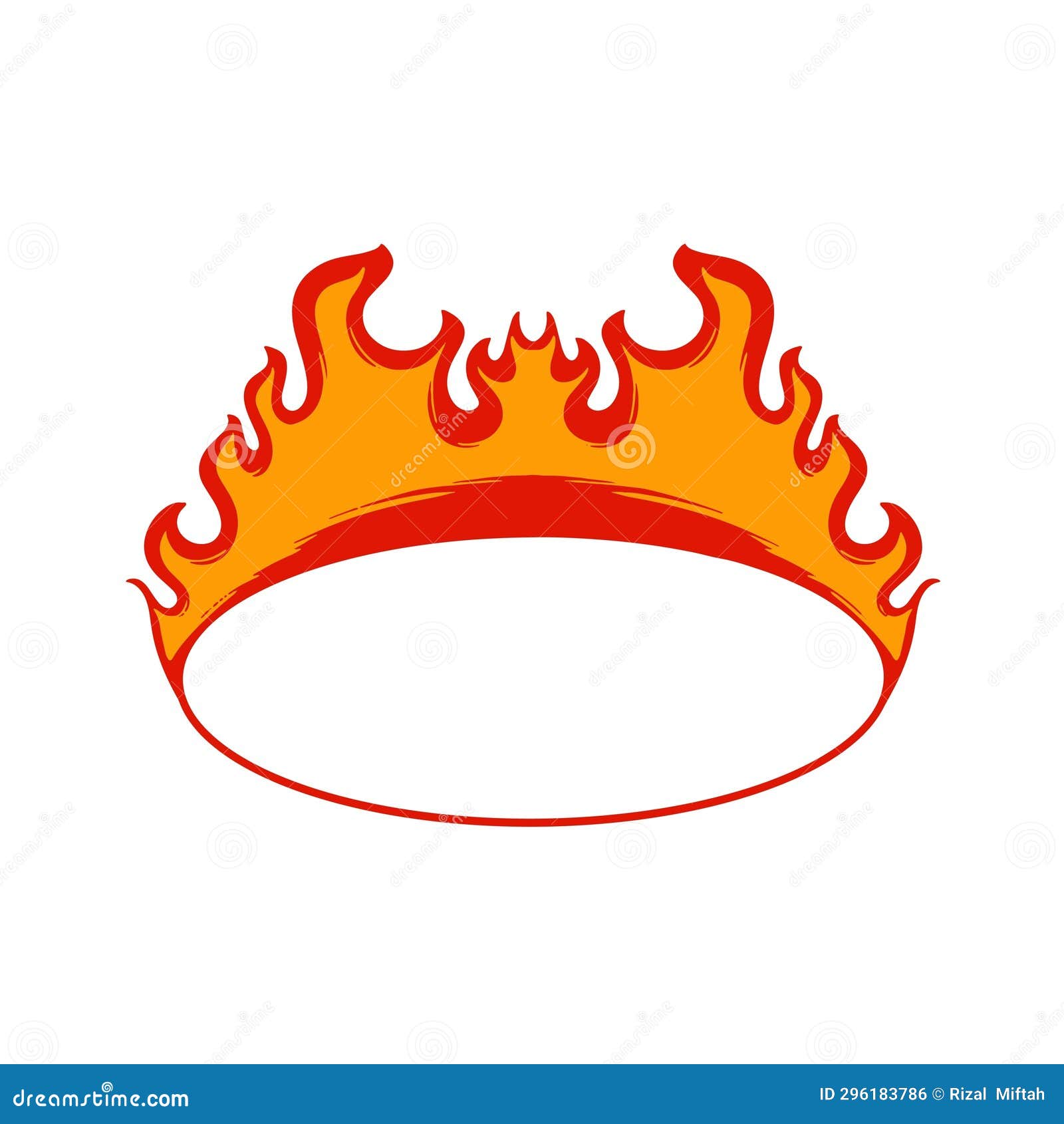 Vector Fire Motif Ornament Illustration Design Stock Vector ...