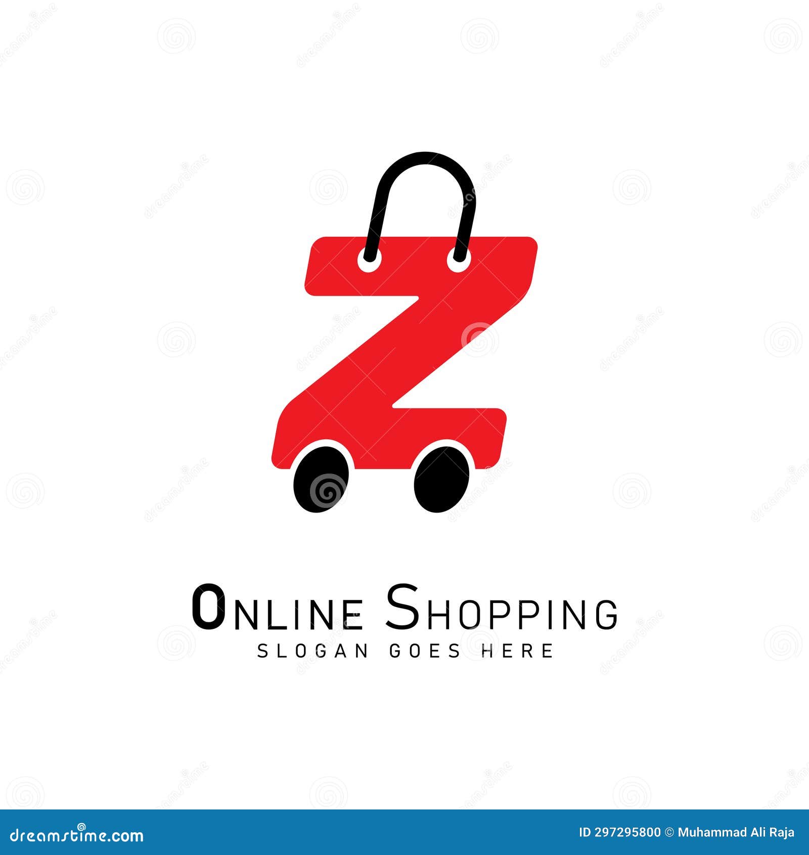 Letter Z for Shopping Logo Template, Ecommerce Icon. Alphabet Z Bag ...
