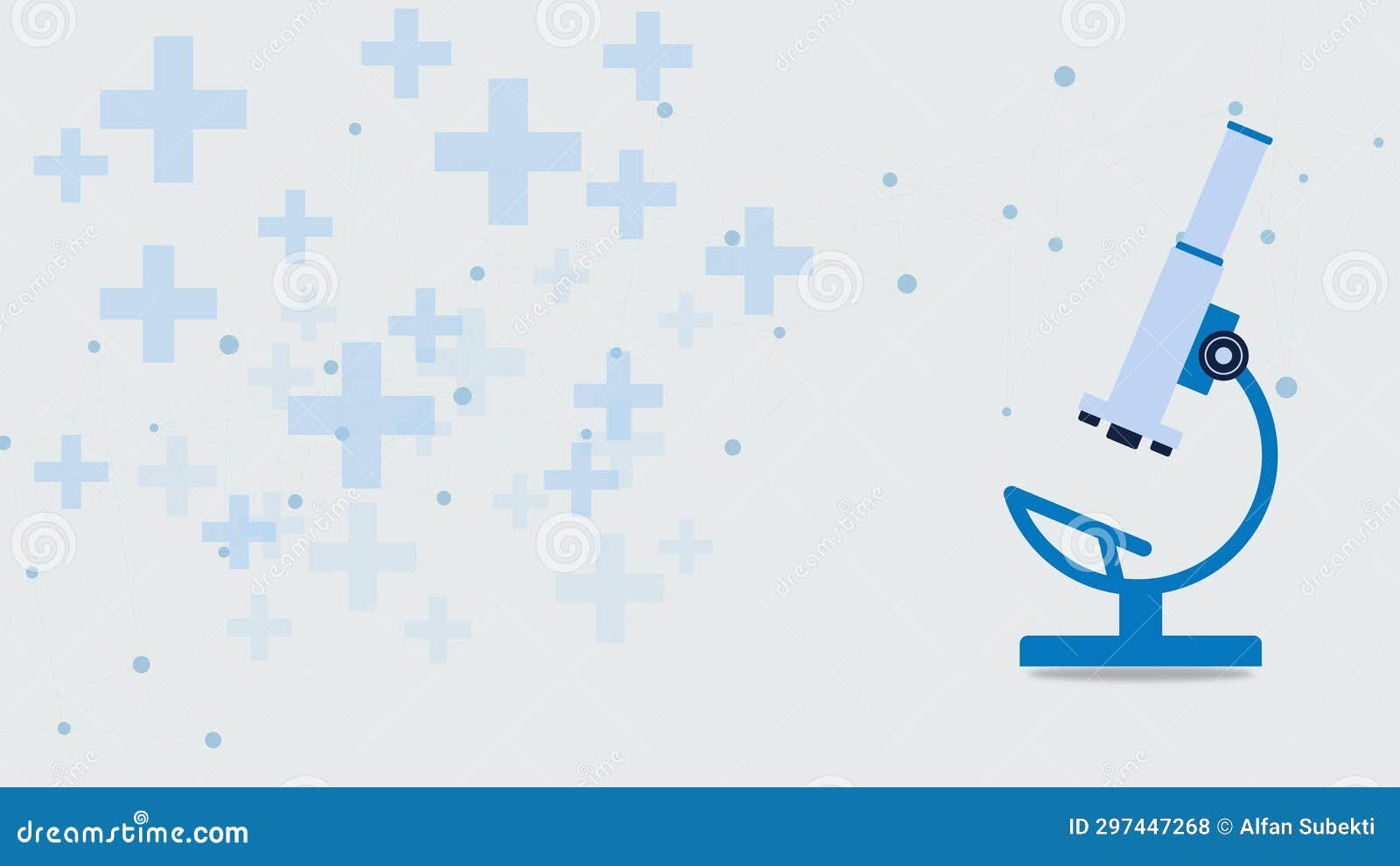 Medical Laboratory Concept with Microscope Stock Vector - Illustration ...