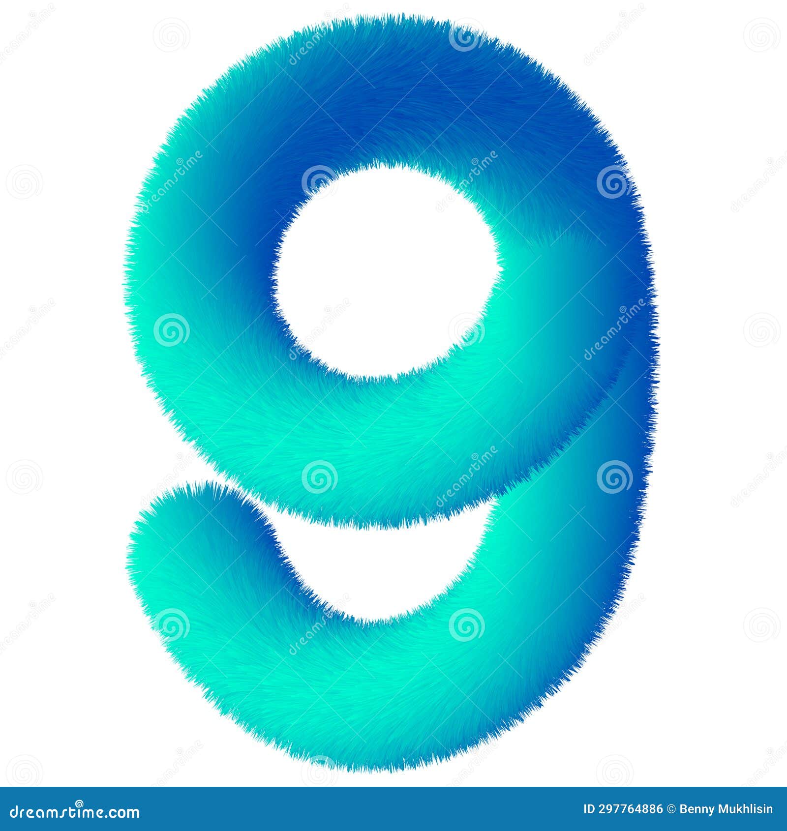 Illustrative Image of Numbers Nine Stock Illustration - Illustration of ...