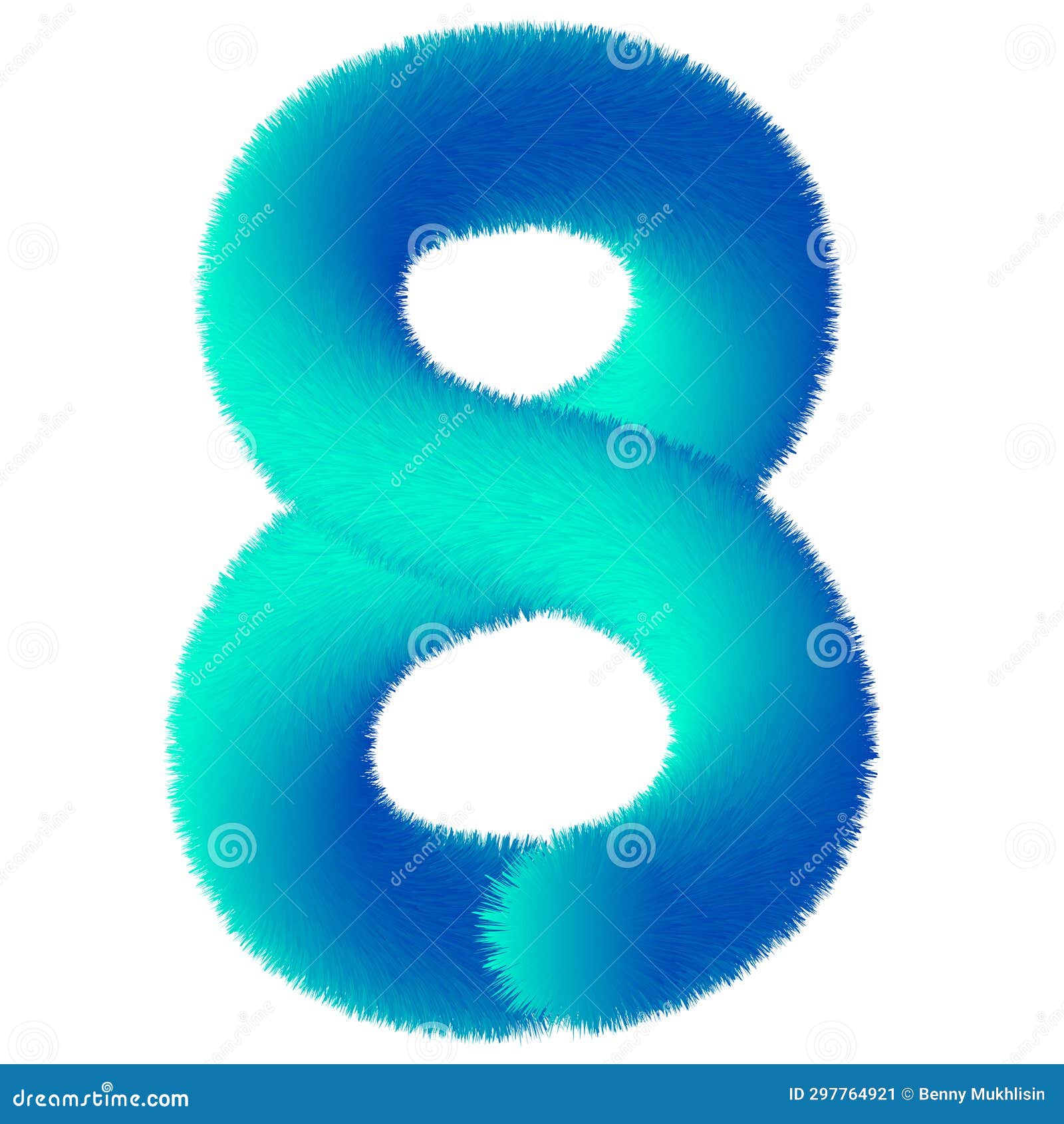 Illustrative Image of Numbers Eight Stock Illustration - Illustration ...