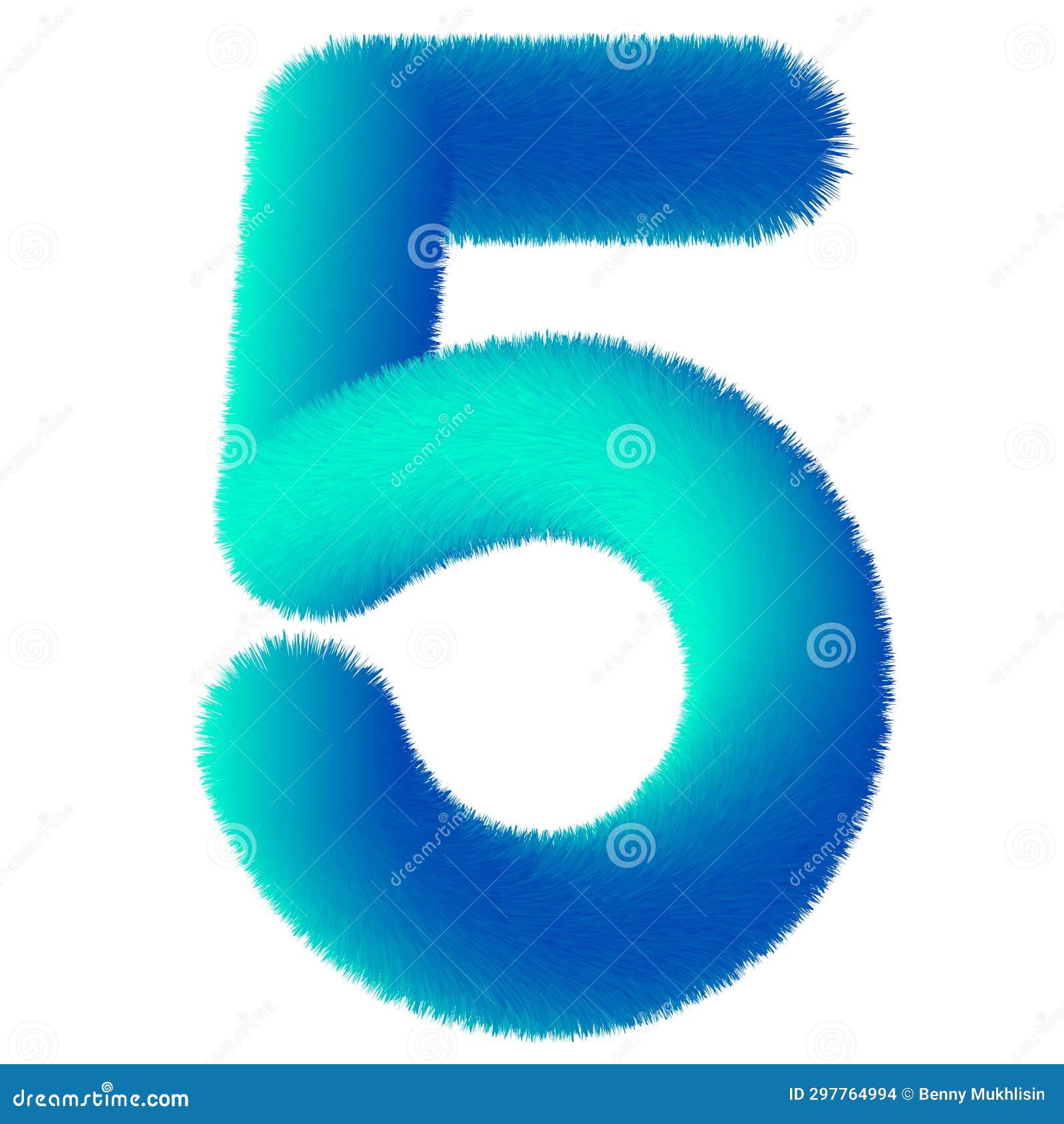 Illustrative Image of Numbers Five Stock Illustration - Illustration of ...