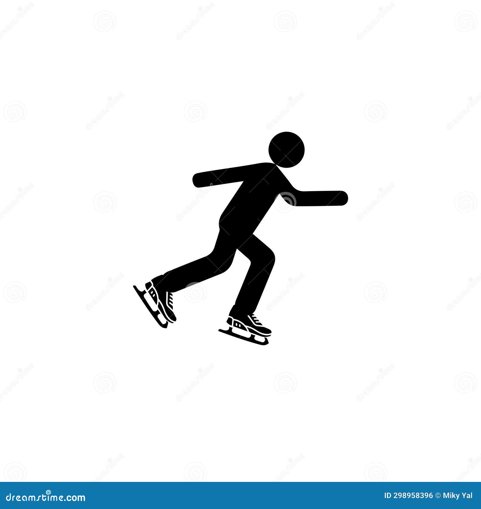 Ice Skating Icon in Different Style Vector Illustration Stock Vector ...