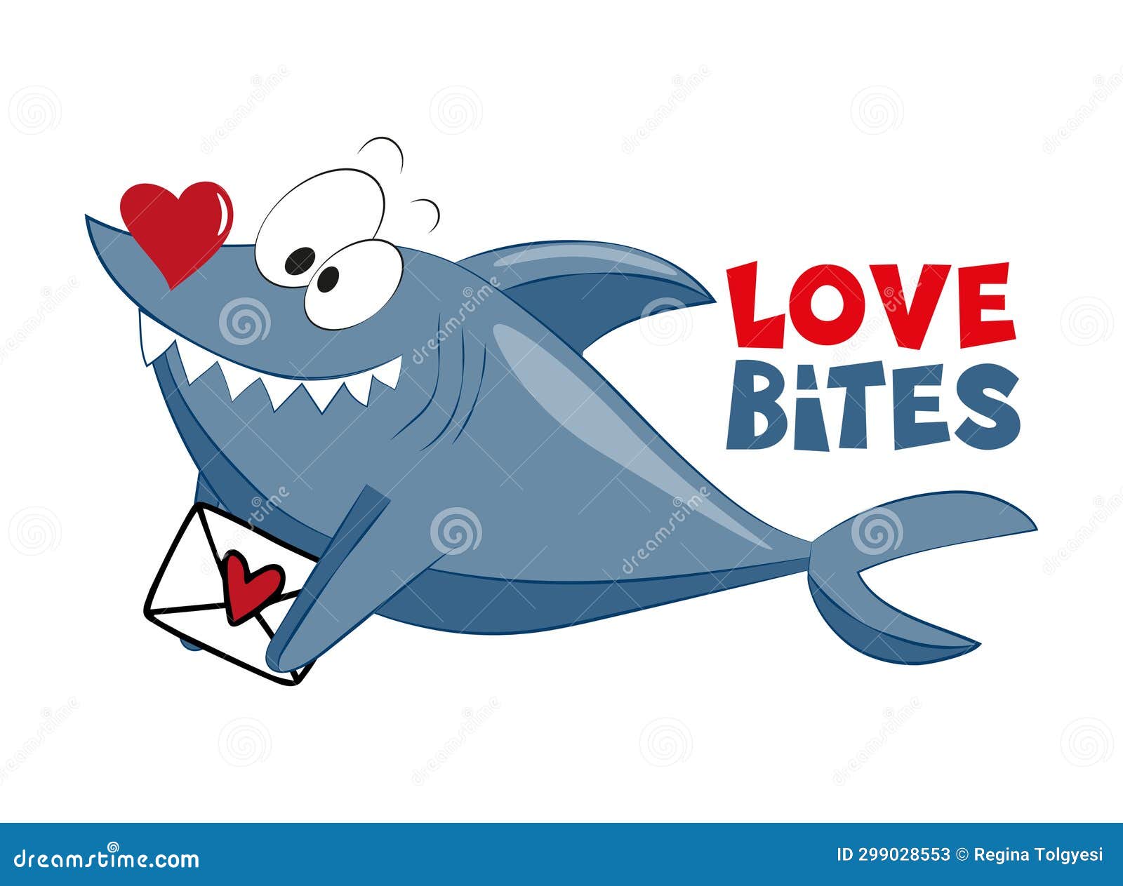 Shark Bites Ship. Great Shark Eats Ship Cartoon Vector | CartoonDealer ...