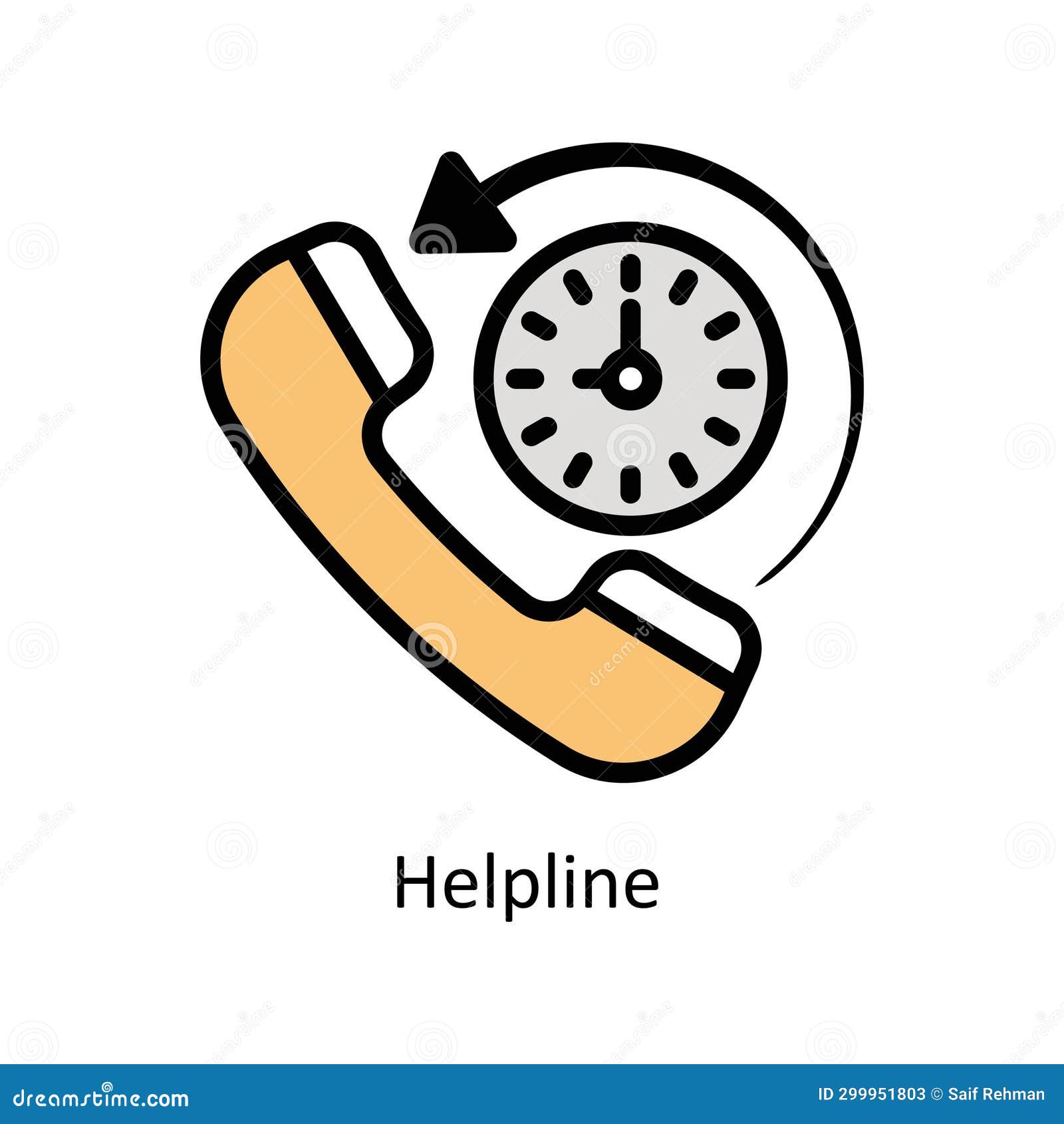 Helpline Vector Filled Outline Icon Design Illustration. Business and ...