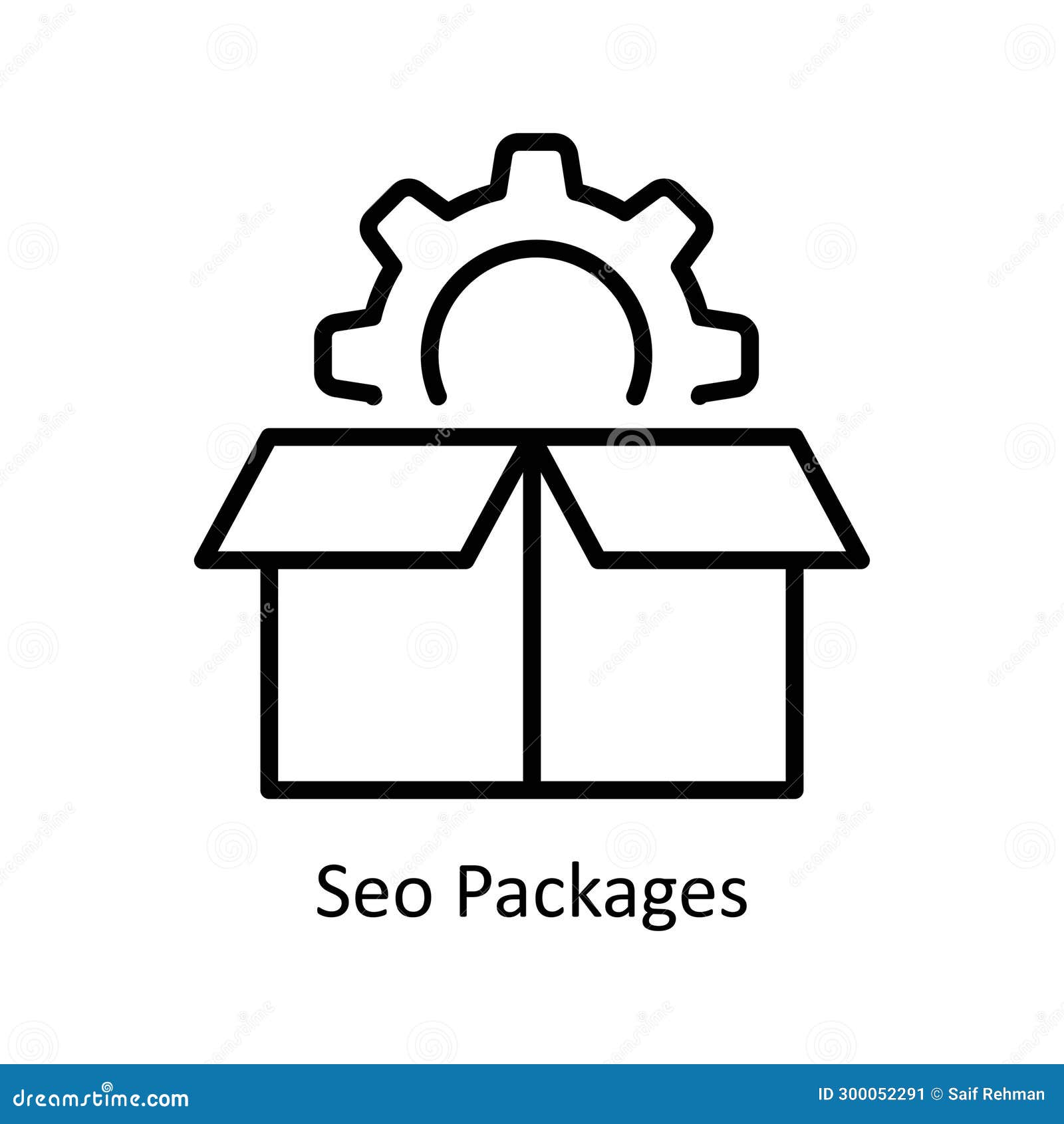 SEO Packages Vector Outline Icon Design Illustration. Business and ...