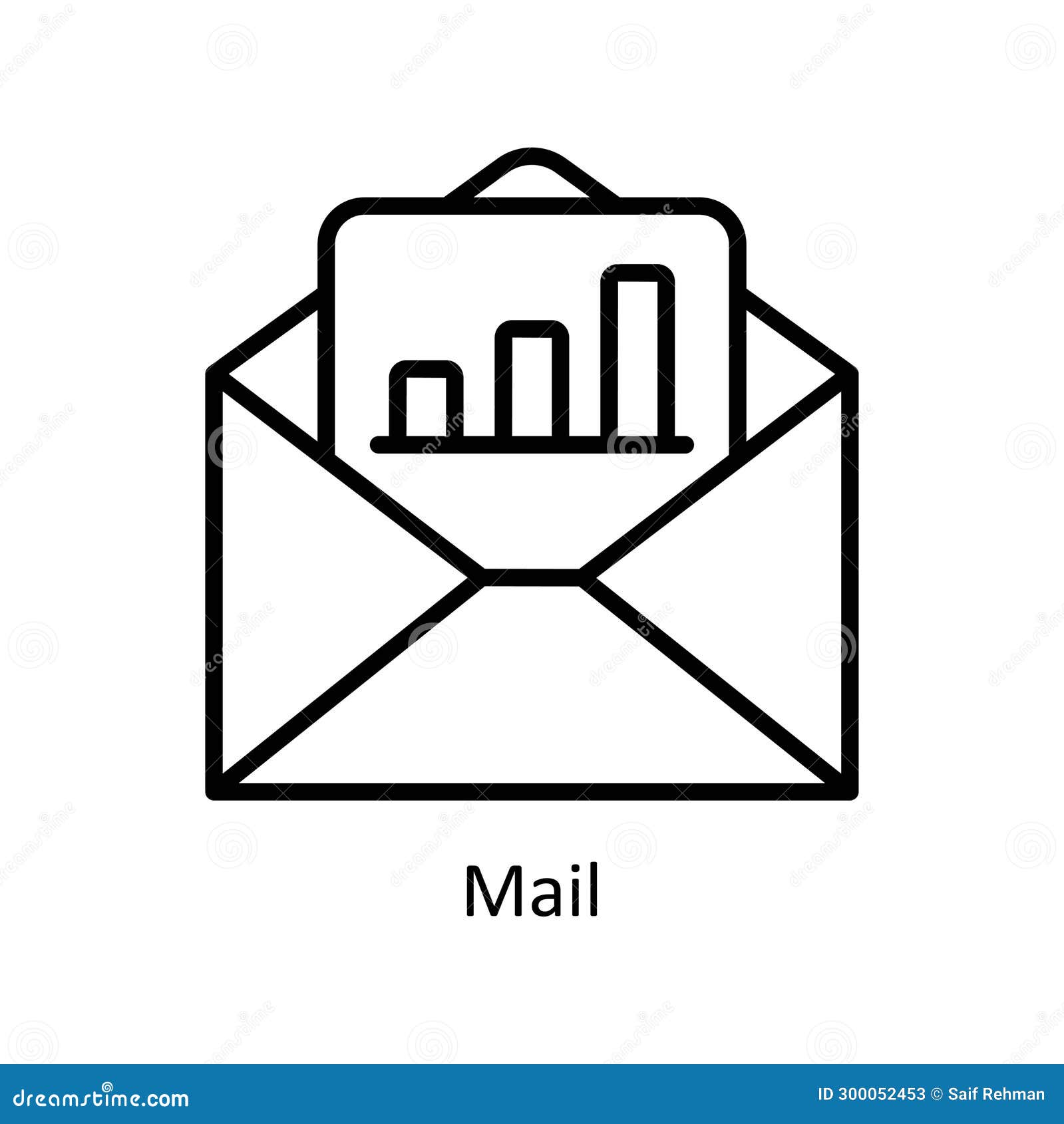 Mail Vector Outline Icon Design Illustration. Business and Management ...