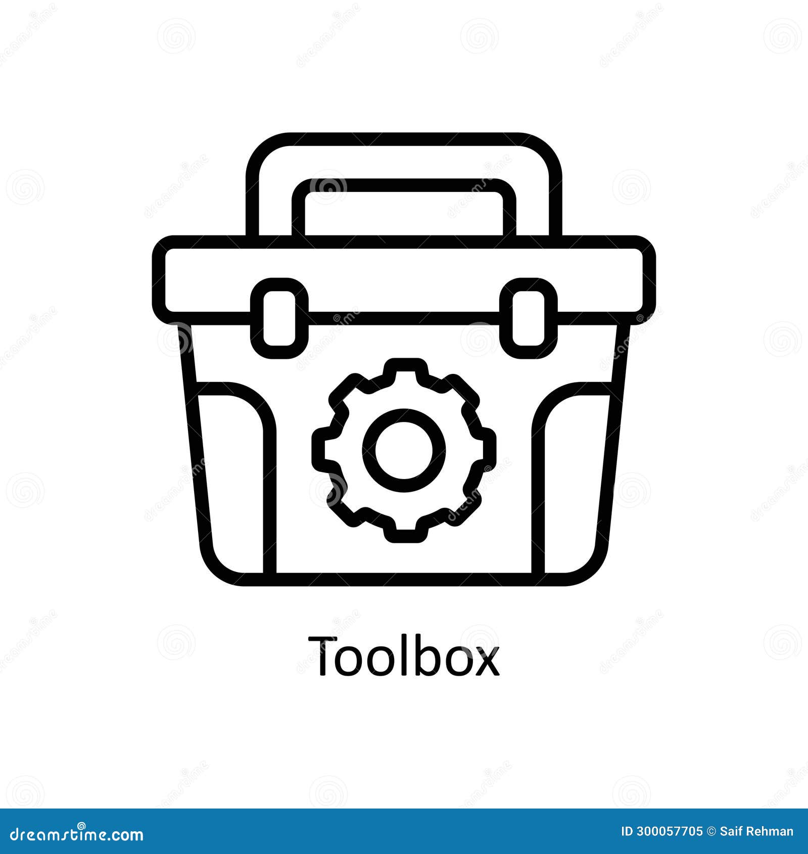Toolbox Vector Outline Icon Design Illustration. Business and ...