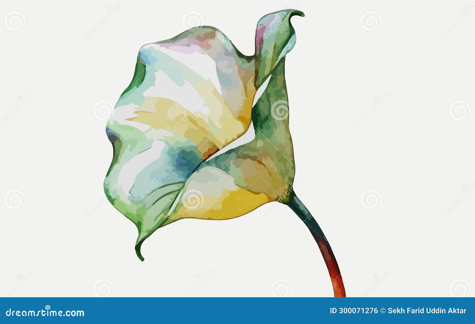 Red Calla Lily Flower Watercolor Art and Illustration Created with Ai ...