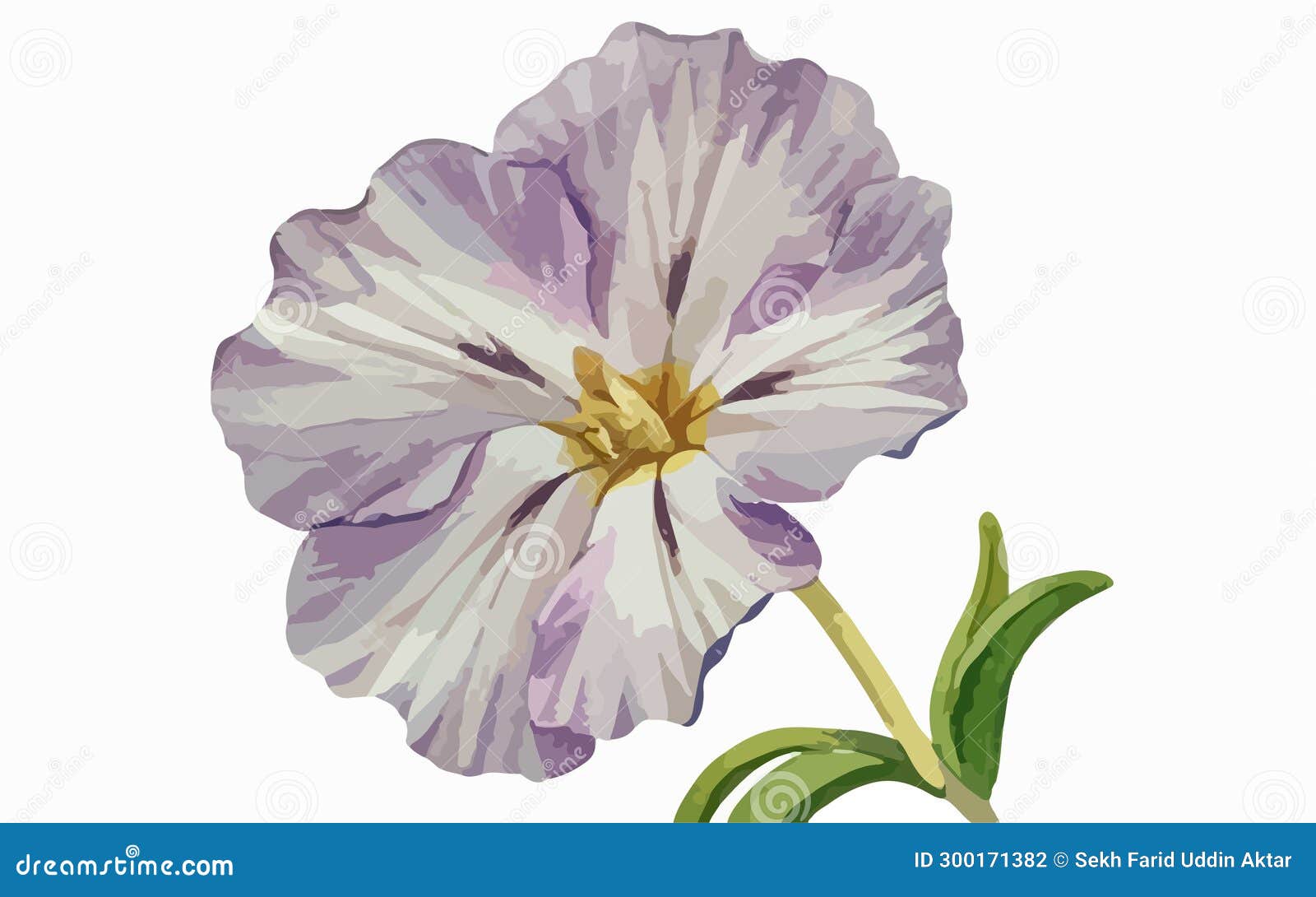 Cape Primrose Flower Watercolor Art and Illustration Created with AI ...