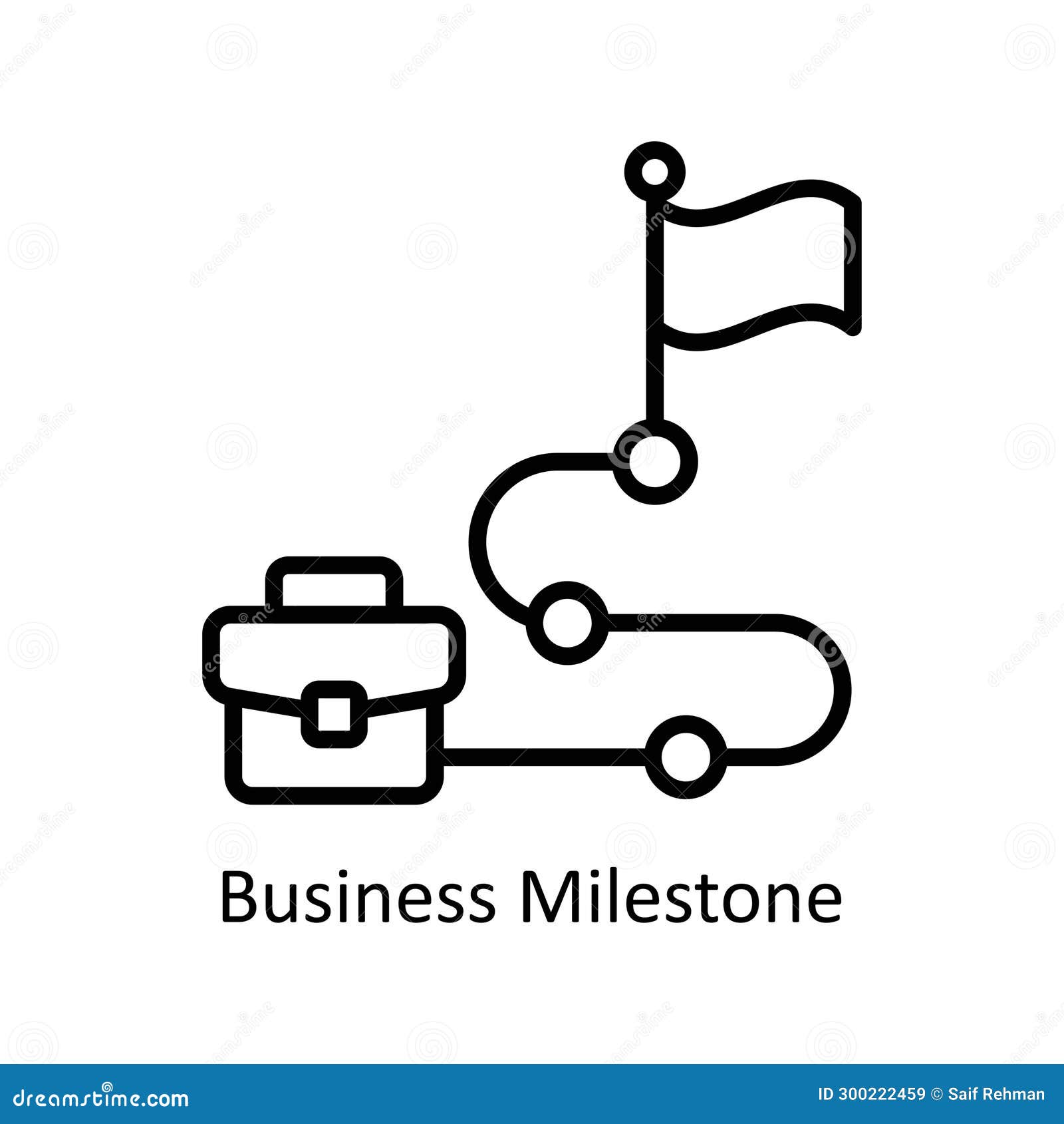 Business Milestone Vector Outline Icon Design Illustration. Business ...
