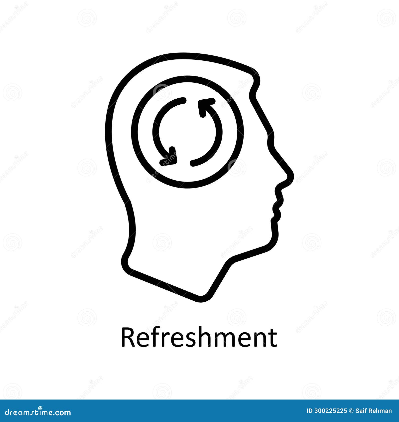 Refreshment Vector Outline Icon Design Illustration. Business and ...