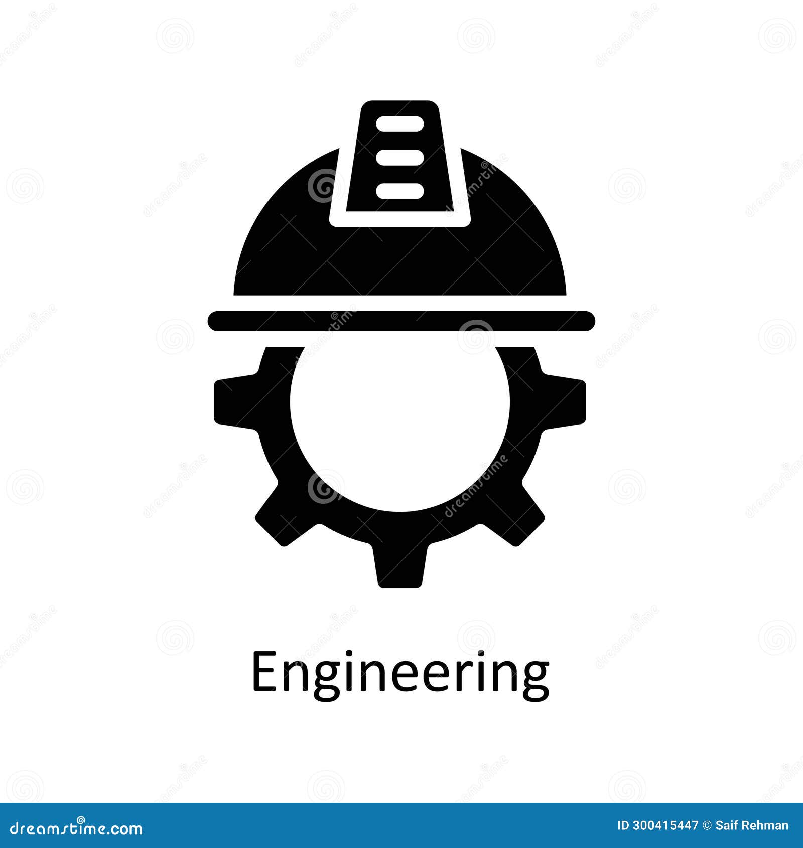 Engineering Vector Solid Icon Design Illustration. Business and ...